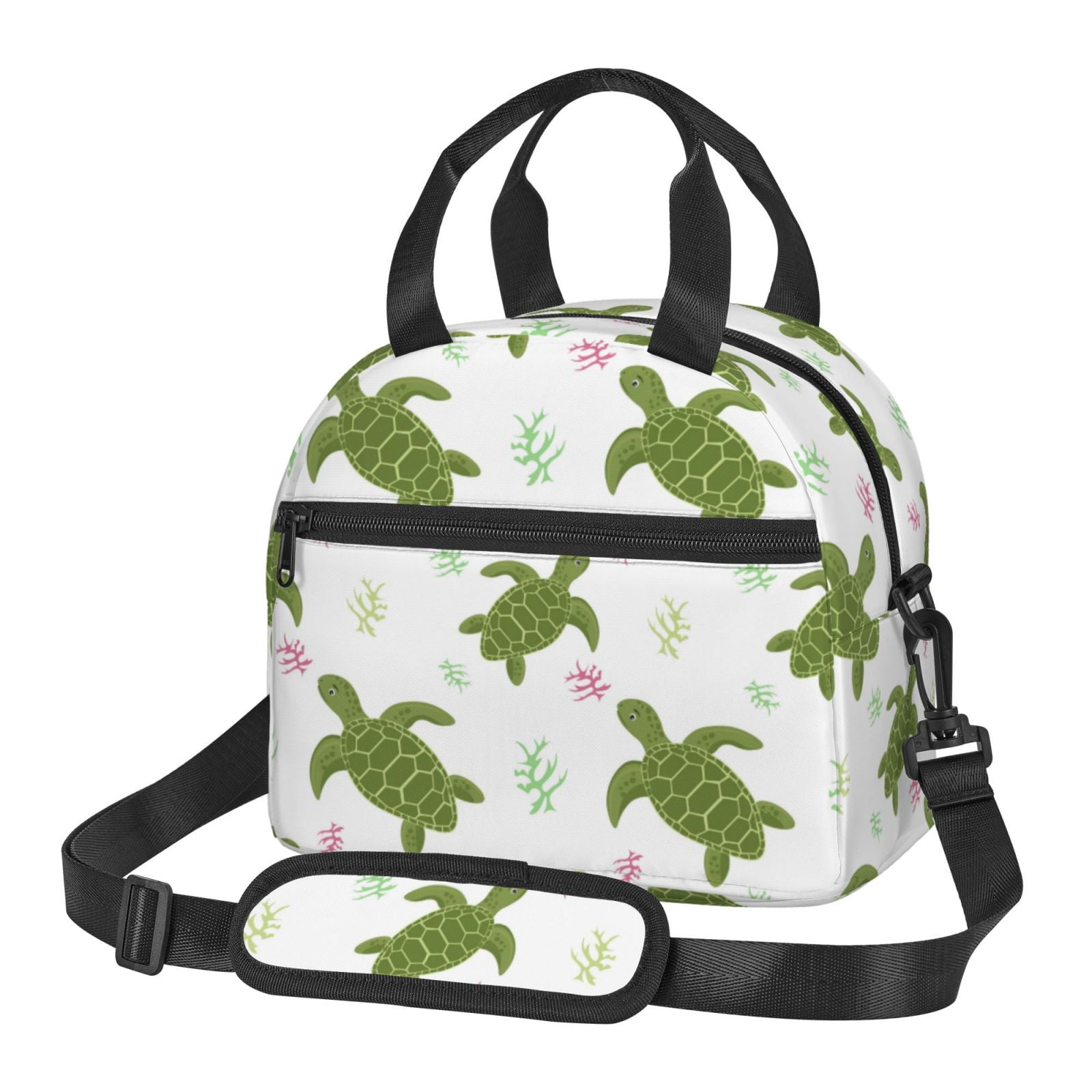 Xecao Cute Turtle Print Insulated Lunch Box, Lunch Cags Lunch Bag ...