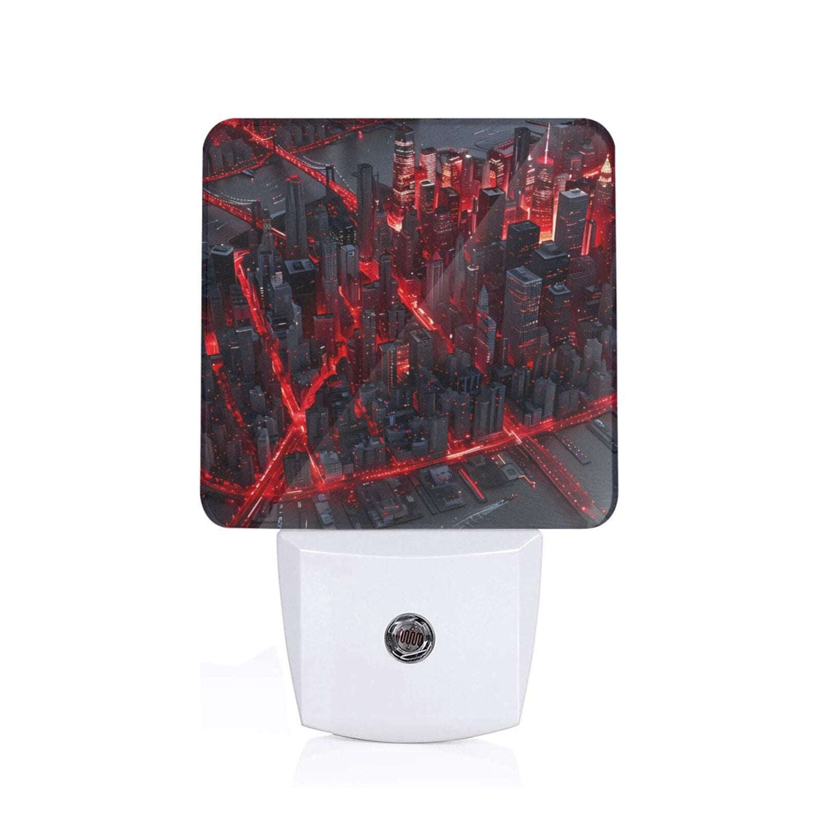Xecao Cyberpunk Cityscape Lights for Night Light - a Wall-mounted LED ...