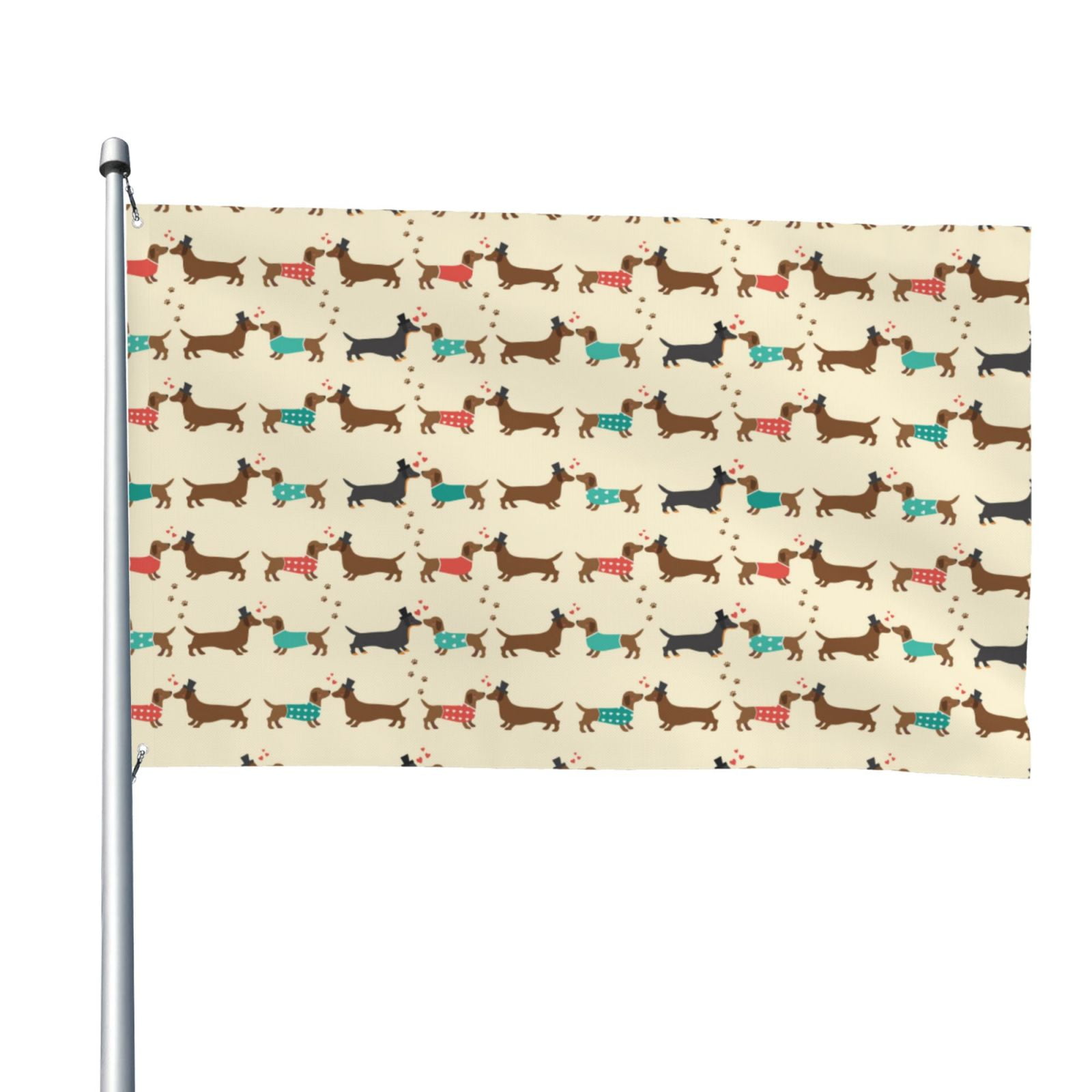Xecao Dachshund Dog for Longest Lasting Flag, Made From Polyester, UV ...