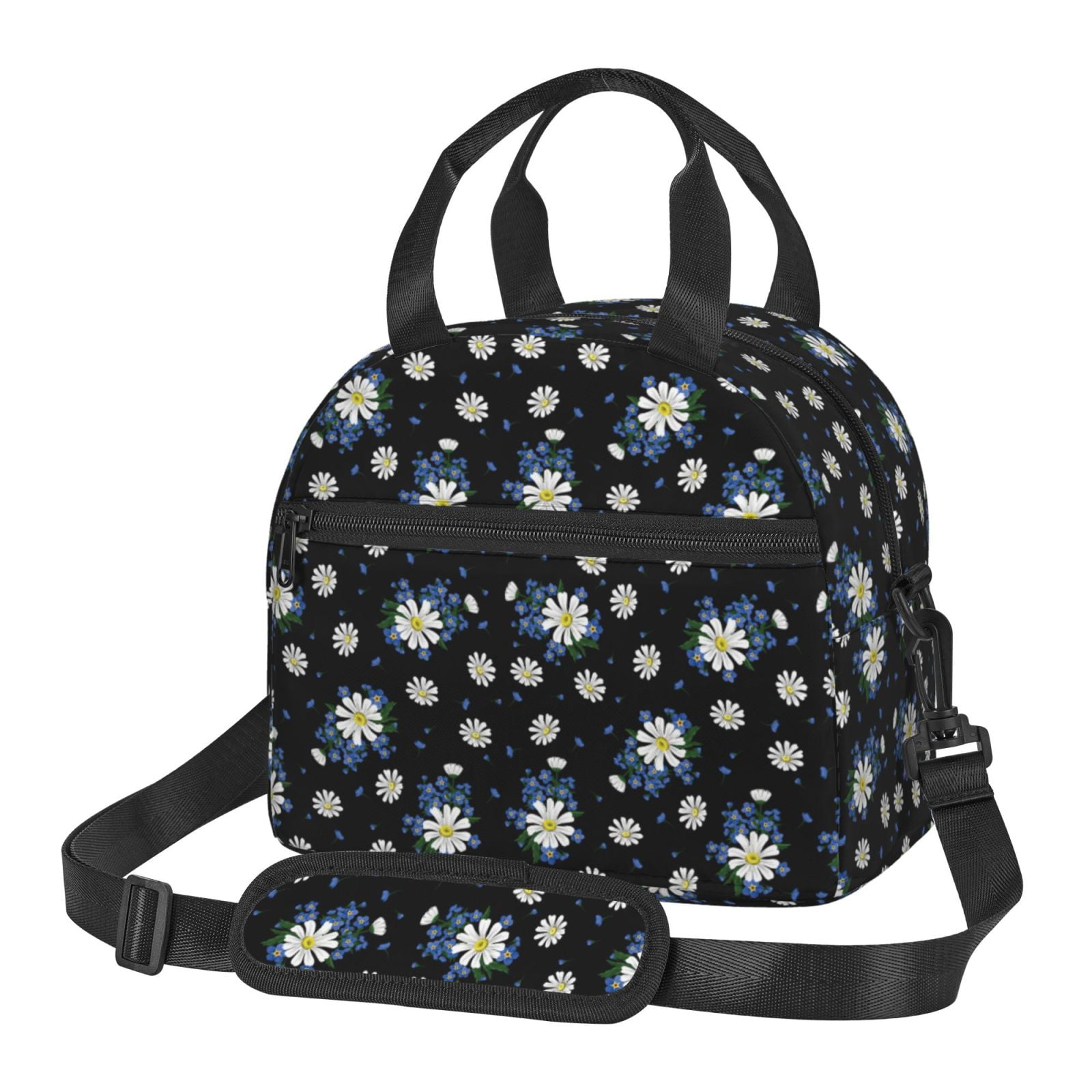 Xecao Daisies Flowers Print Insulated Lunch Box, Lunch Cags Lunch Bag ...