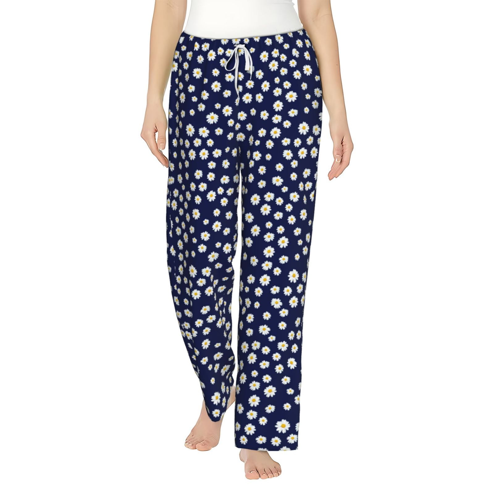 Xecao Daisies Flowers Women's Straight Lounge Pajama Pants: The Epitome of Relaxed Sleepwear ...
