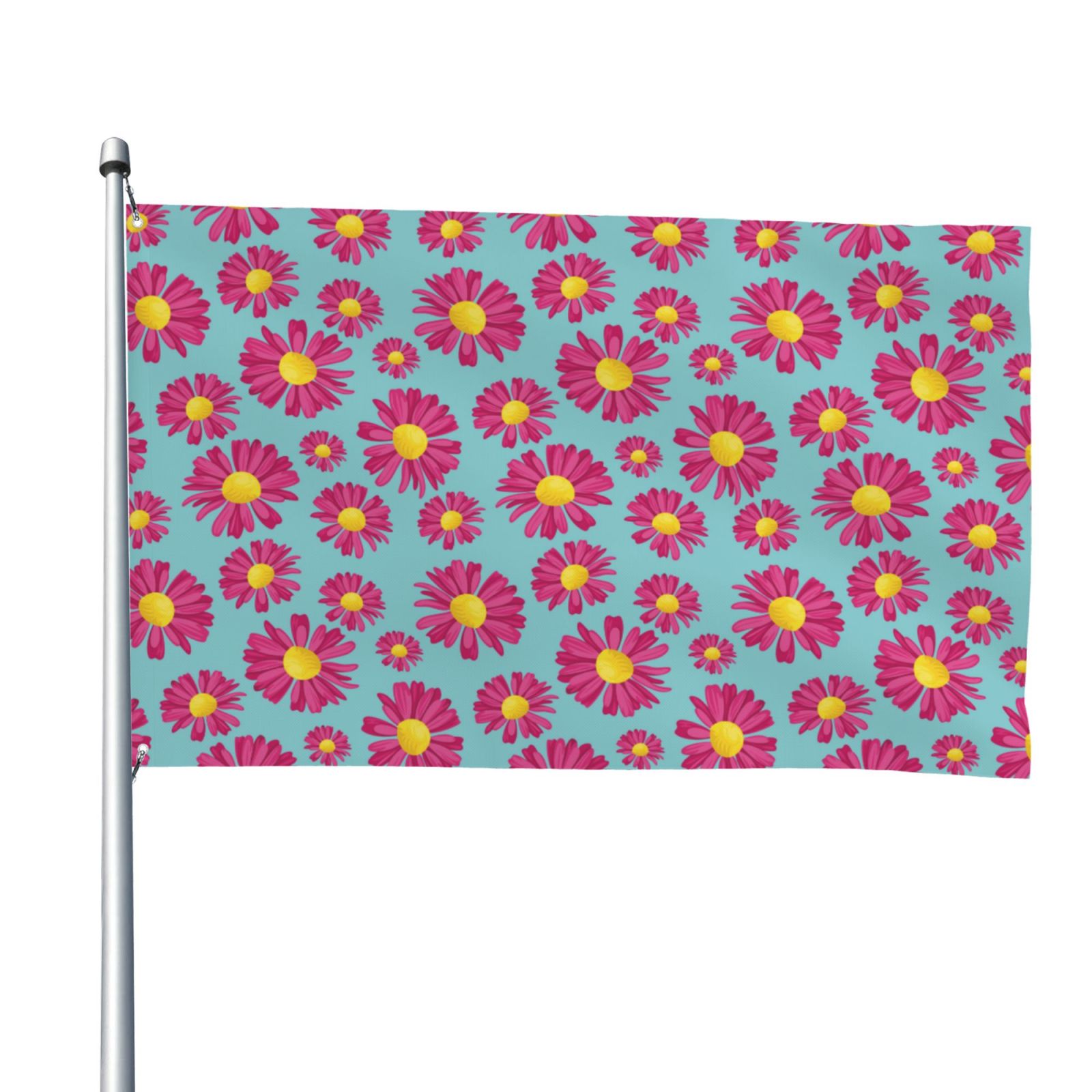 Xecao Daisies Flowers for Longest Lasting Flag, Made From Polyester, UV ...