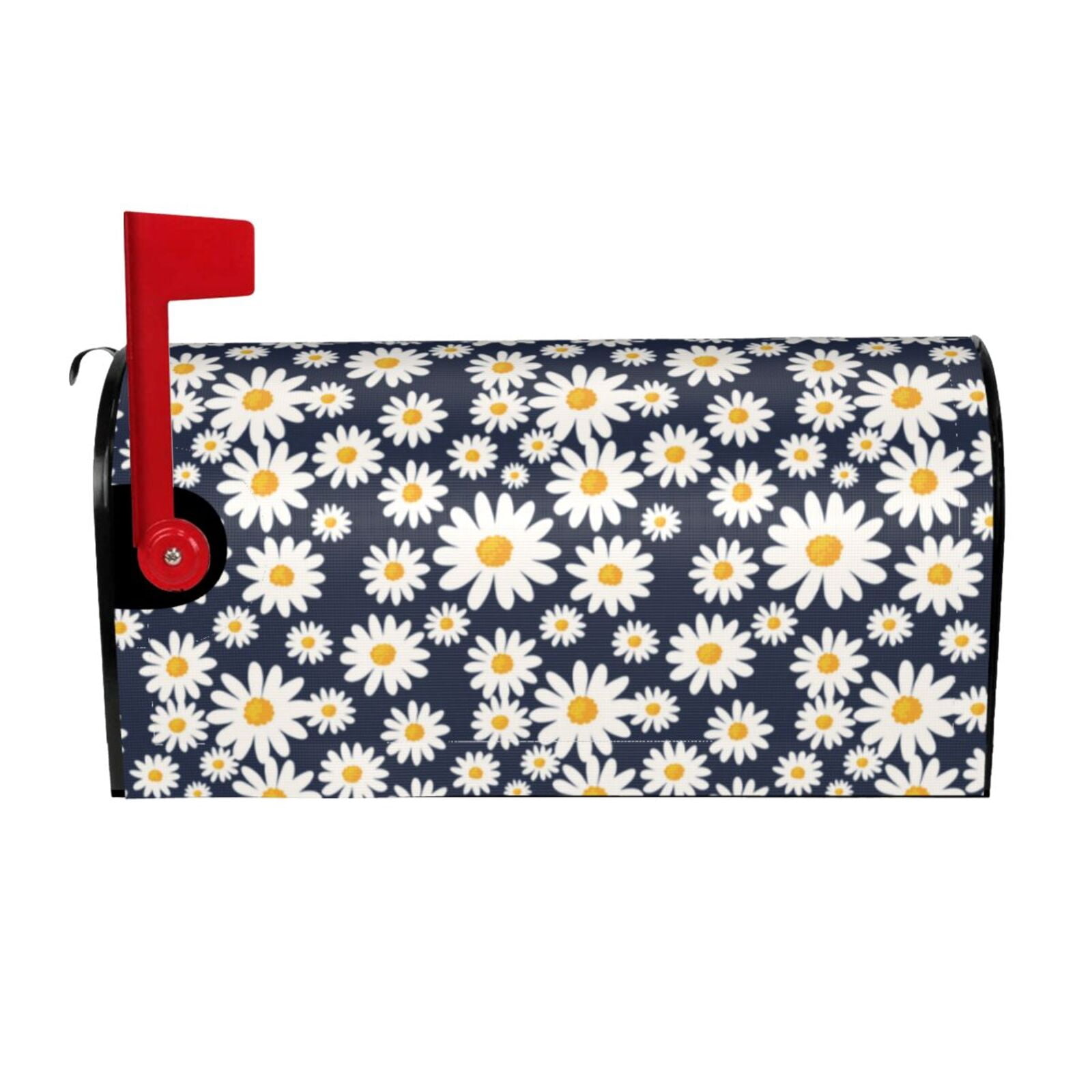 Xecao Daisy Floral for Mailbox Cover with Magnetic Strips, Waterproof ...
