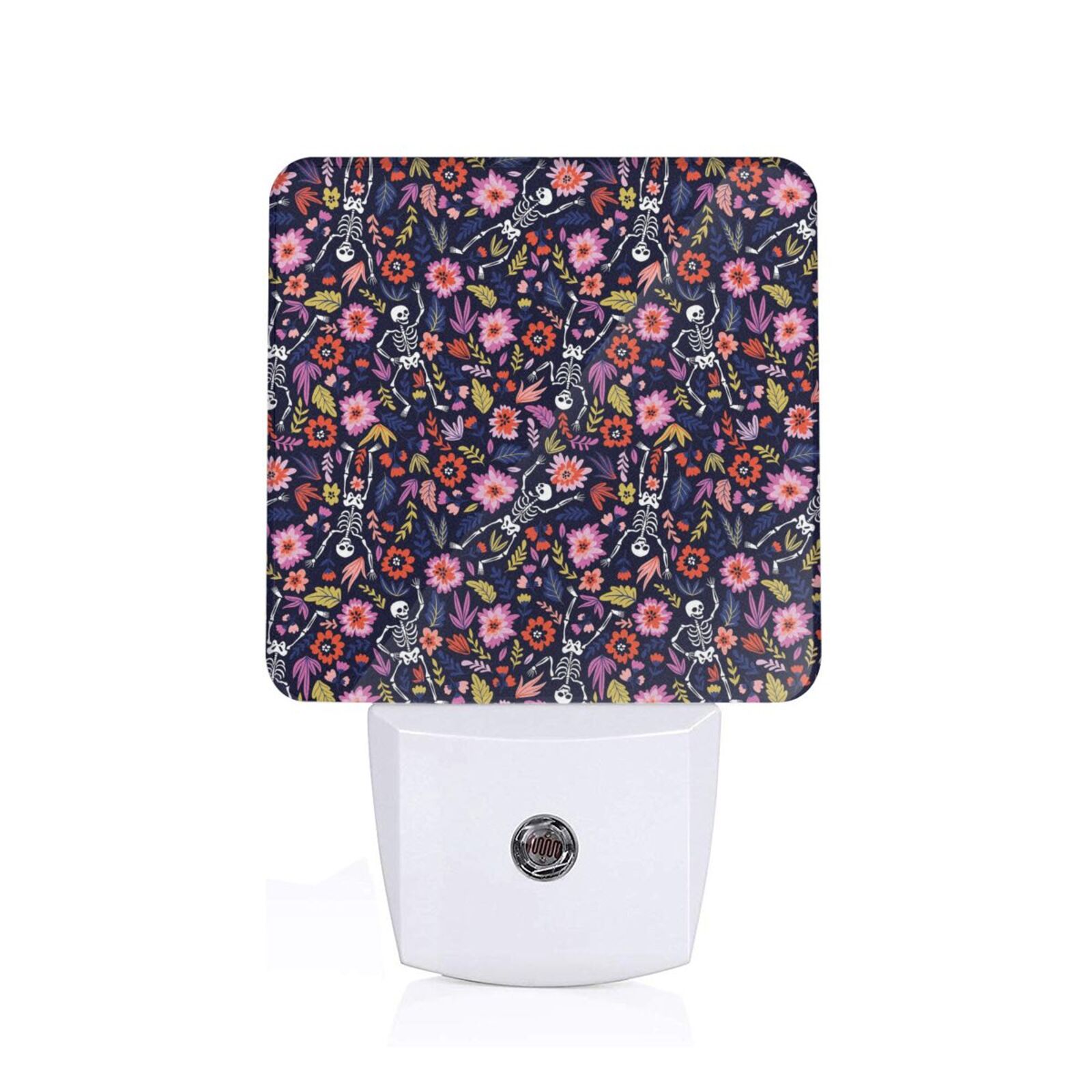 Xecao Dancing Skeletons Floral Garden for Night Light - a Wall-mounted ...