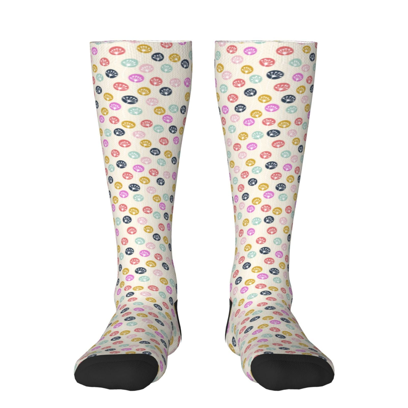Xecao Dandelion Floral Print Compression Socks for Both Men And Women ...