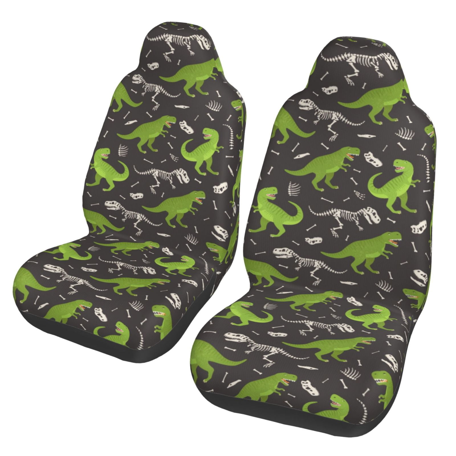 Xecao Dinosaur Skeleton Print Car Seat Cover in That Fits Most Cars ...