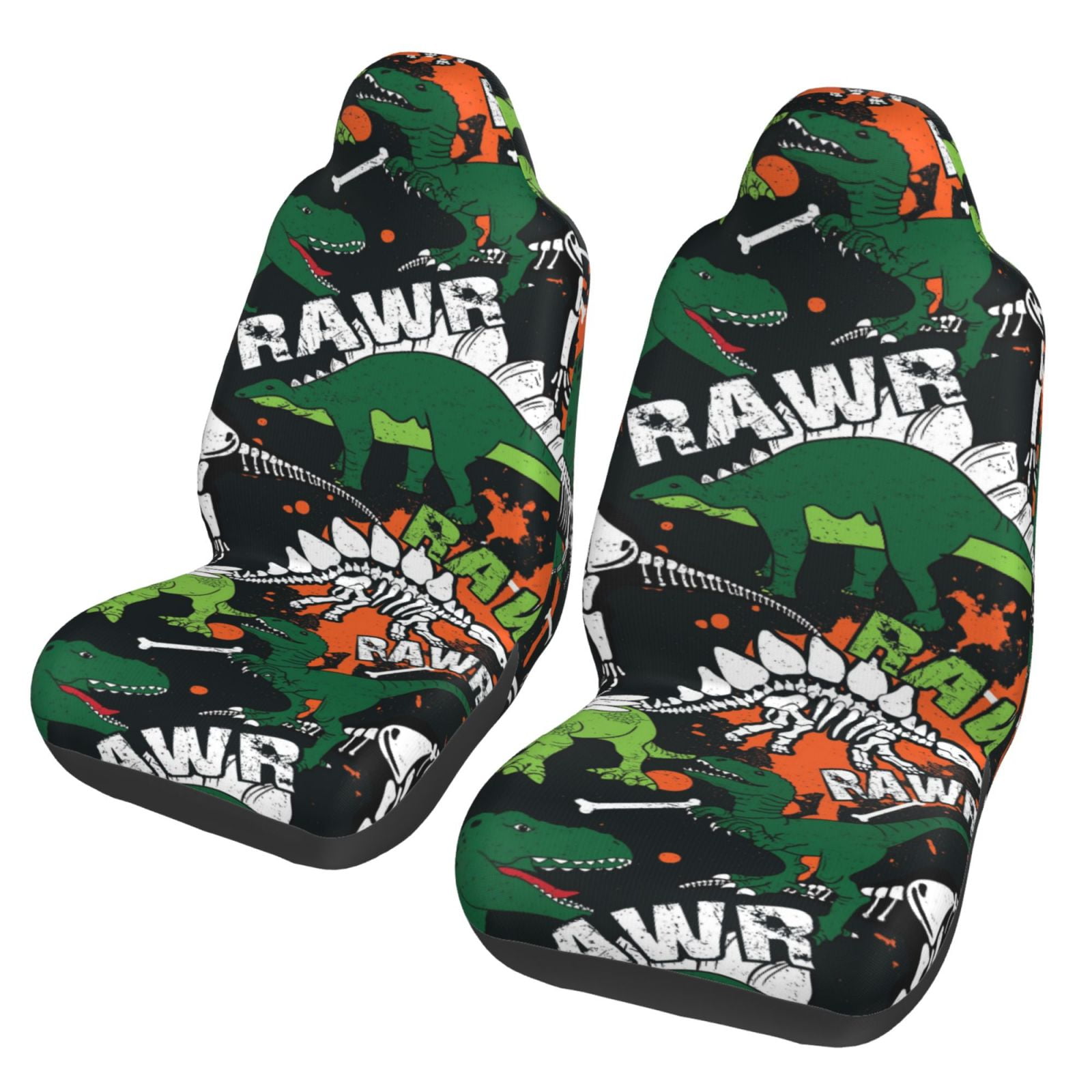 Xecao Dinosaur Skeleton Print Car Seat Cover in That Fits Most Cars ...