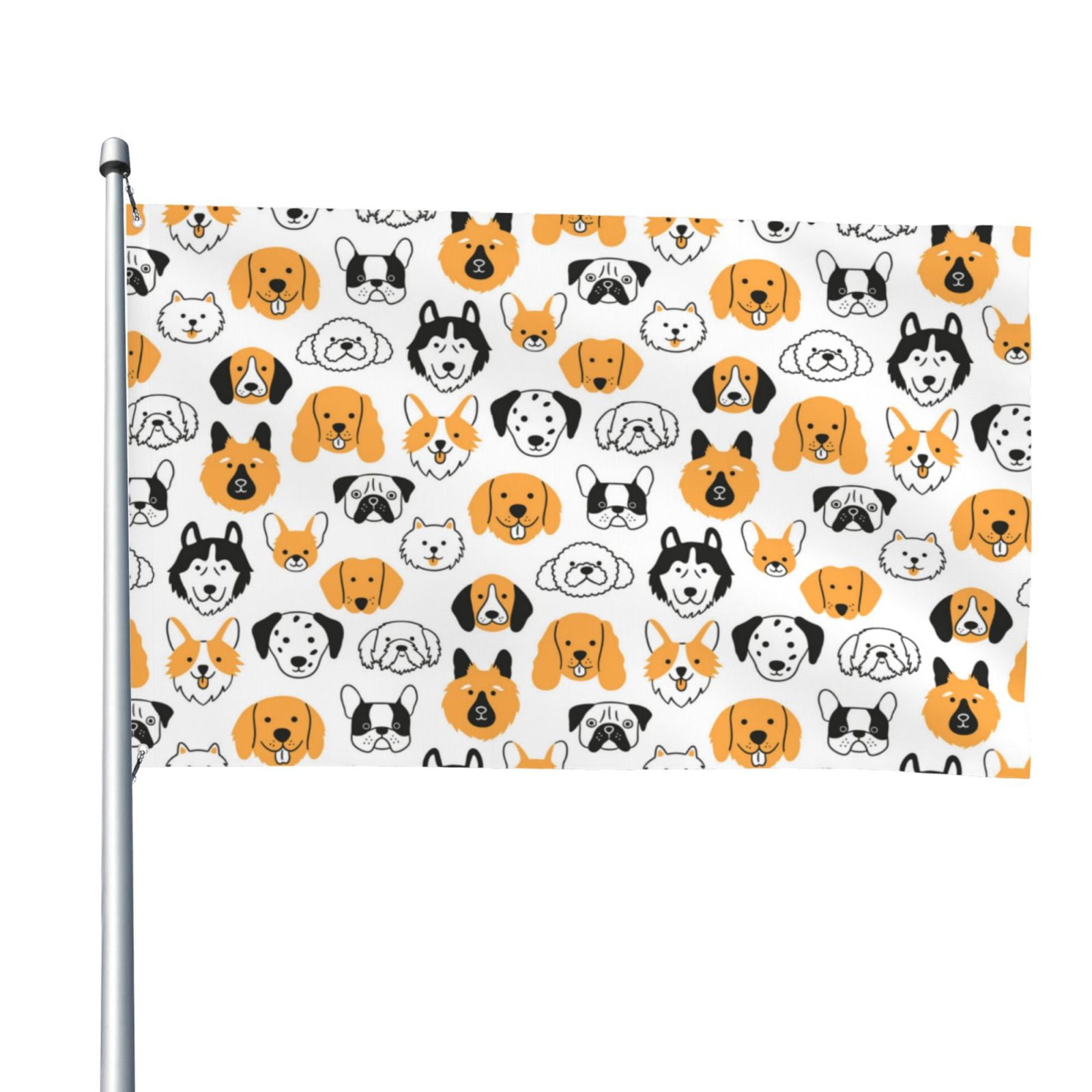 Xecao Dog Faces for Longest Lasting Flag, Made From Polyester, UV ...