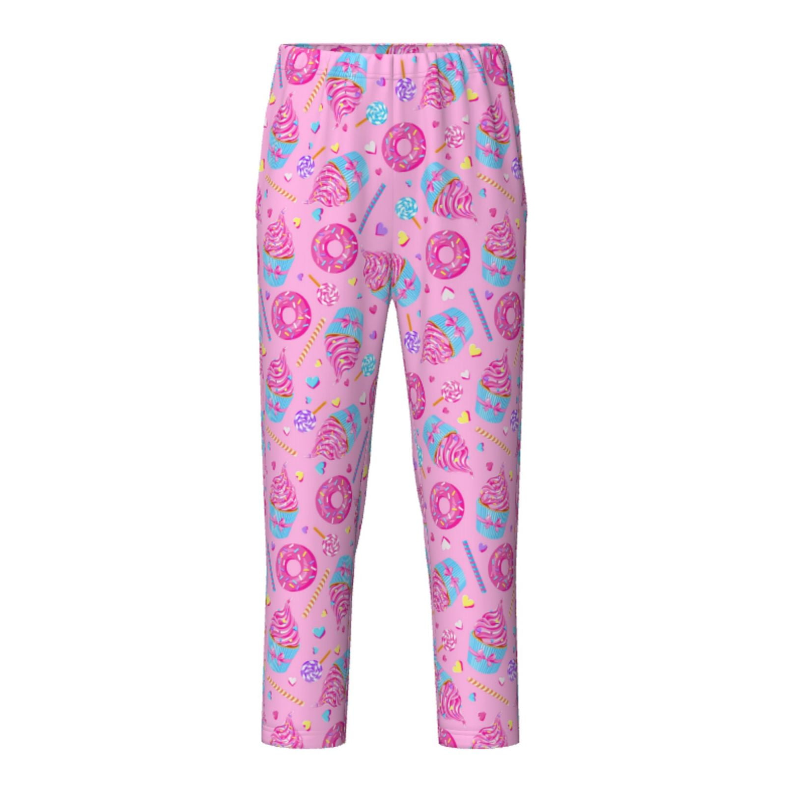 Xecao Donuts Print Teenagers' Pajama Pants Long Sleep Pants Soft ...