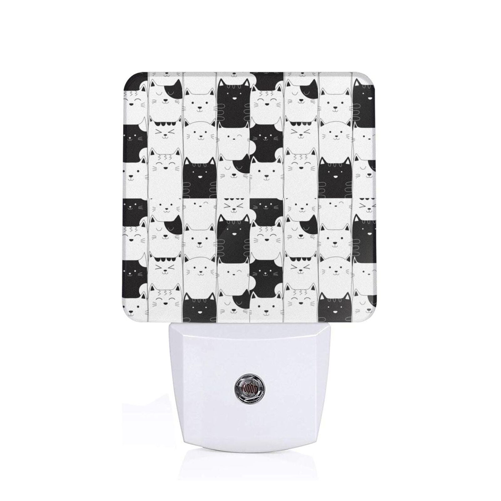 Xecao Doodle Cute Cat for Night Light - a Wall-mounted LED Fixture with ...