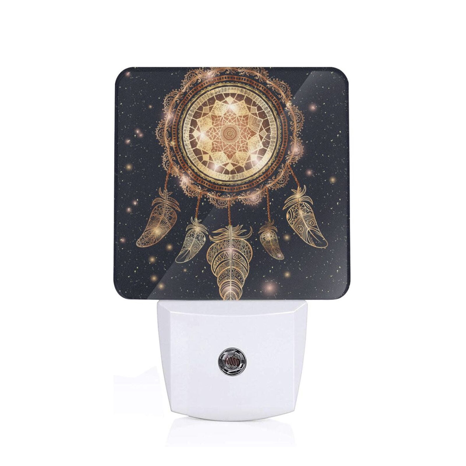 Xecao Dreamcatcher With Mandala for Night Light - a Wall-mounted LED ...