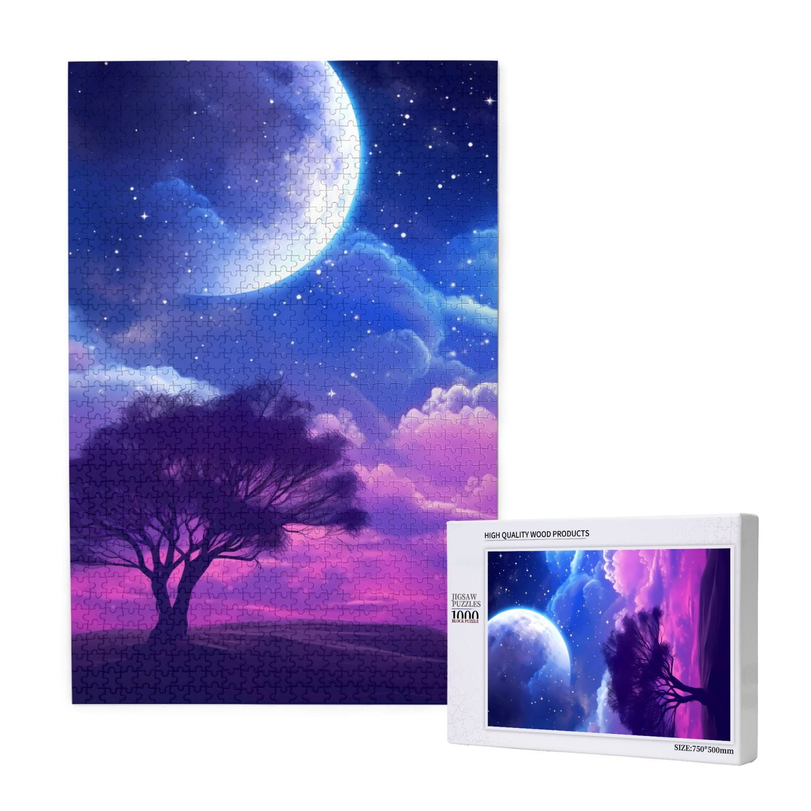 Xecao Dreamy Colorful Starry Sky Pattern 1000 Piece Puzzles , Jigsaw ...