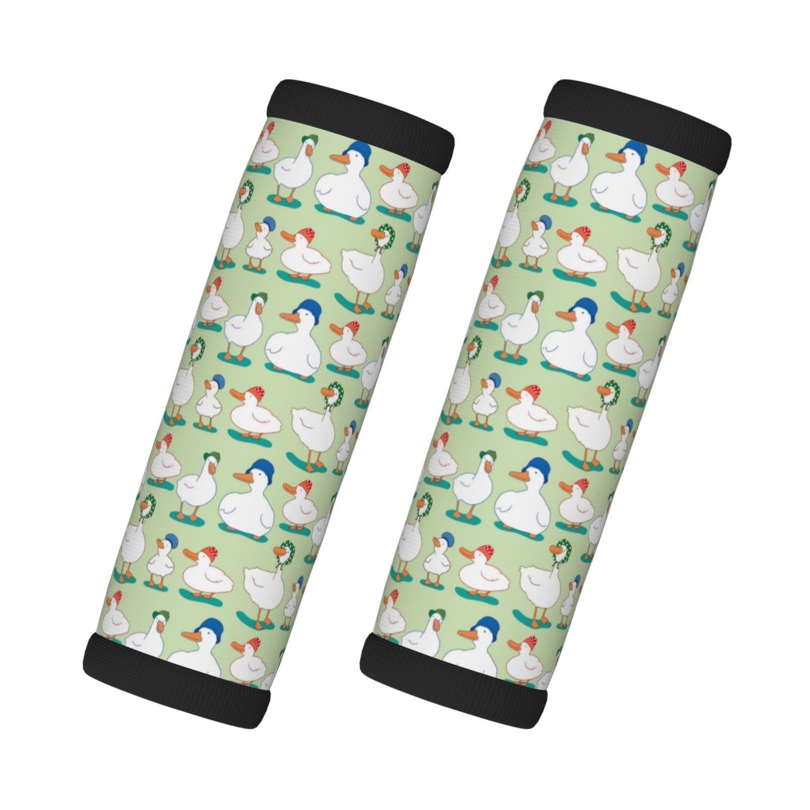 Xecao Duck Print 2 Pack Luggage Handles Wrap Grips Identifiers Bright ...