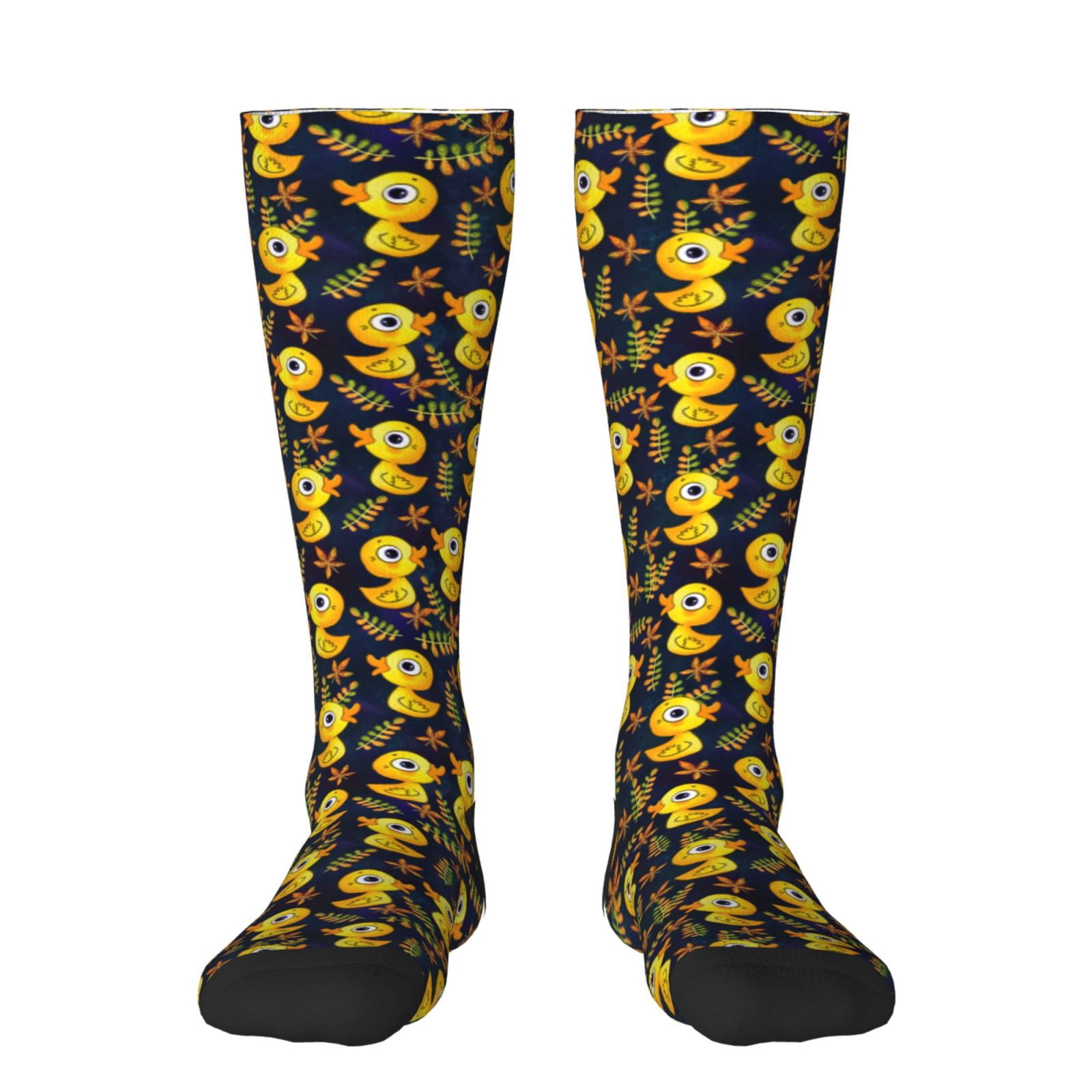 Xecao Ducks Print Compression Socks for Both Men And Women for Running ...