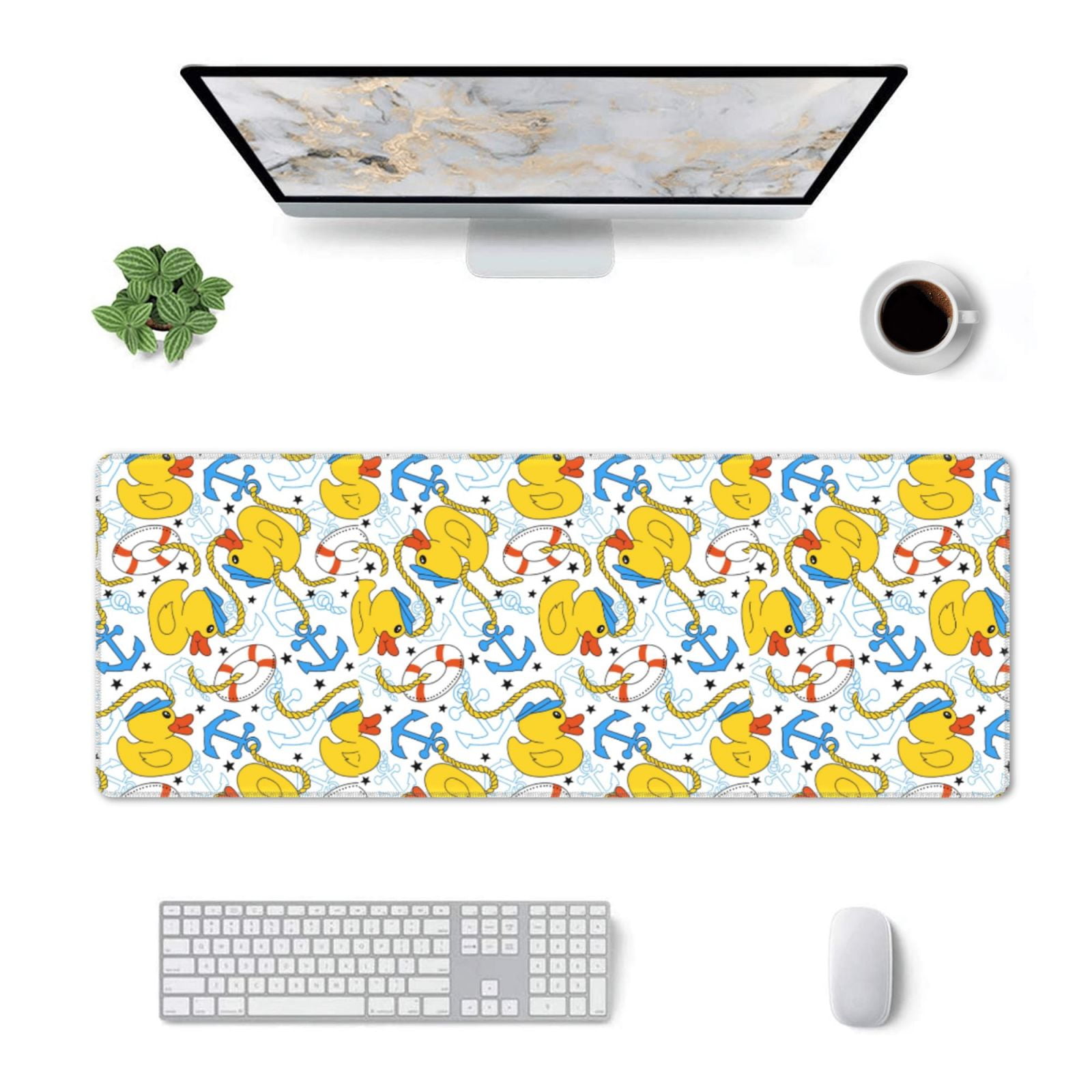 Xecao Ducks and Anchors for Mouse Pad - Waterproof Extended Contour ...