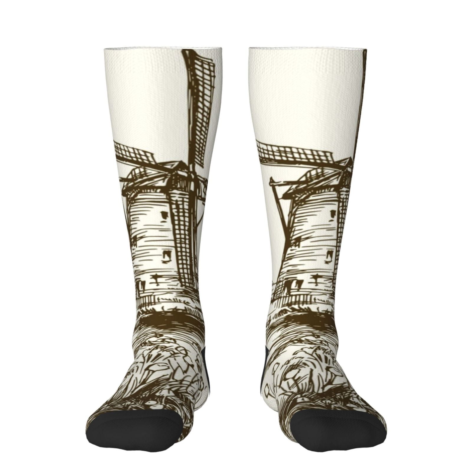 Xecao Dutch Windmill Print Compression Socks for Both Men And Women for ...