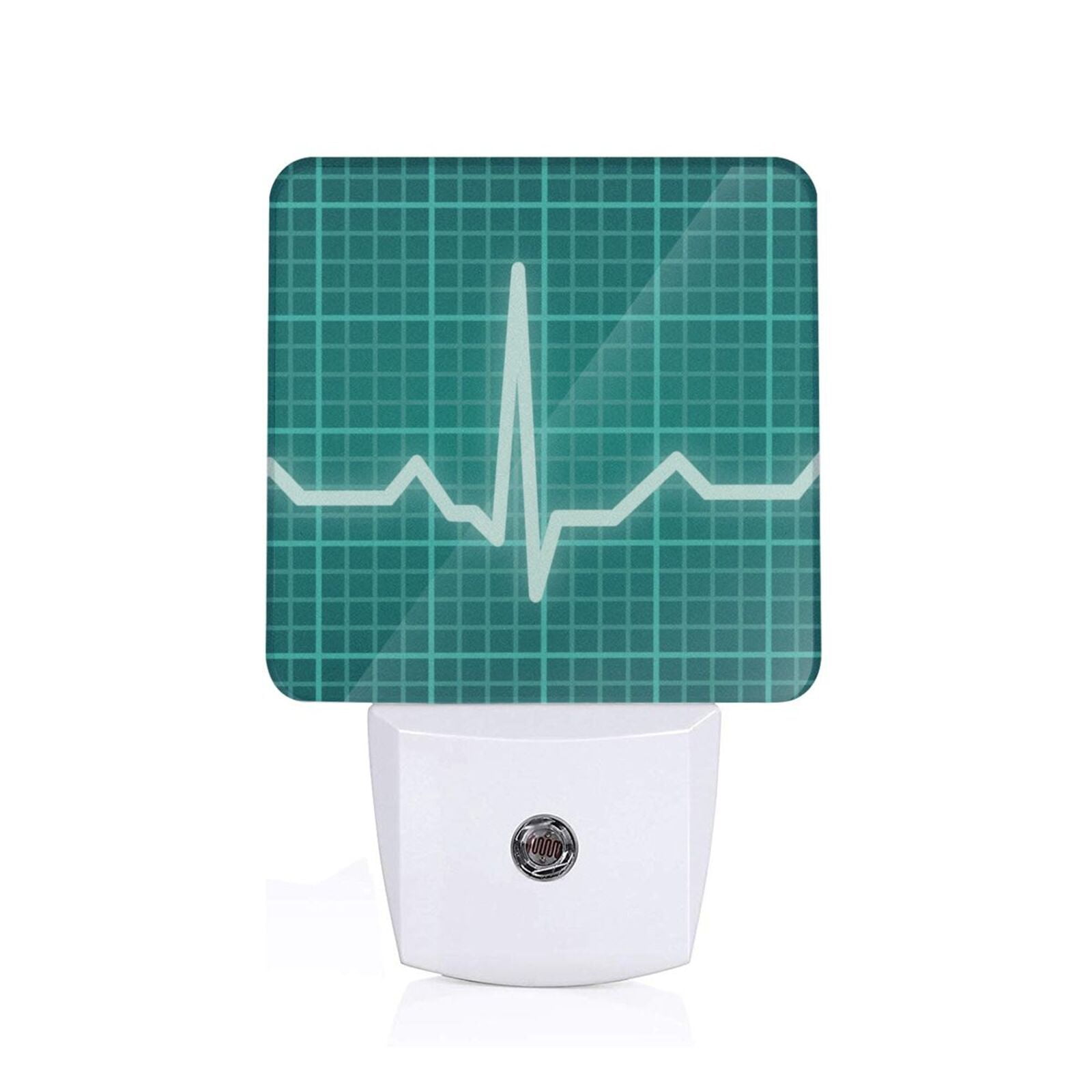 Xecao ECG Wave for Night Light - a Wall-mounted LED Fixture with A Dusk ...