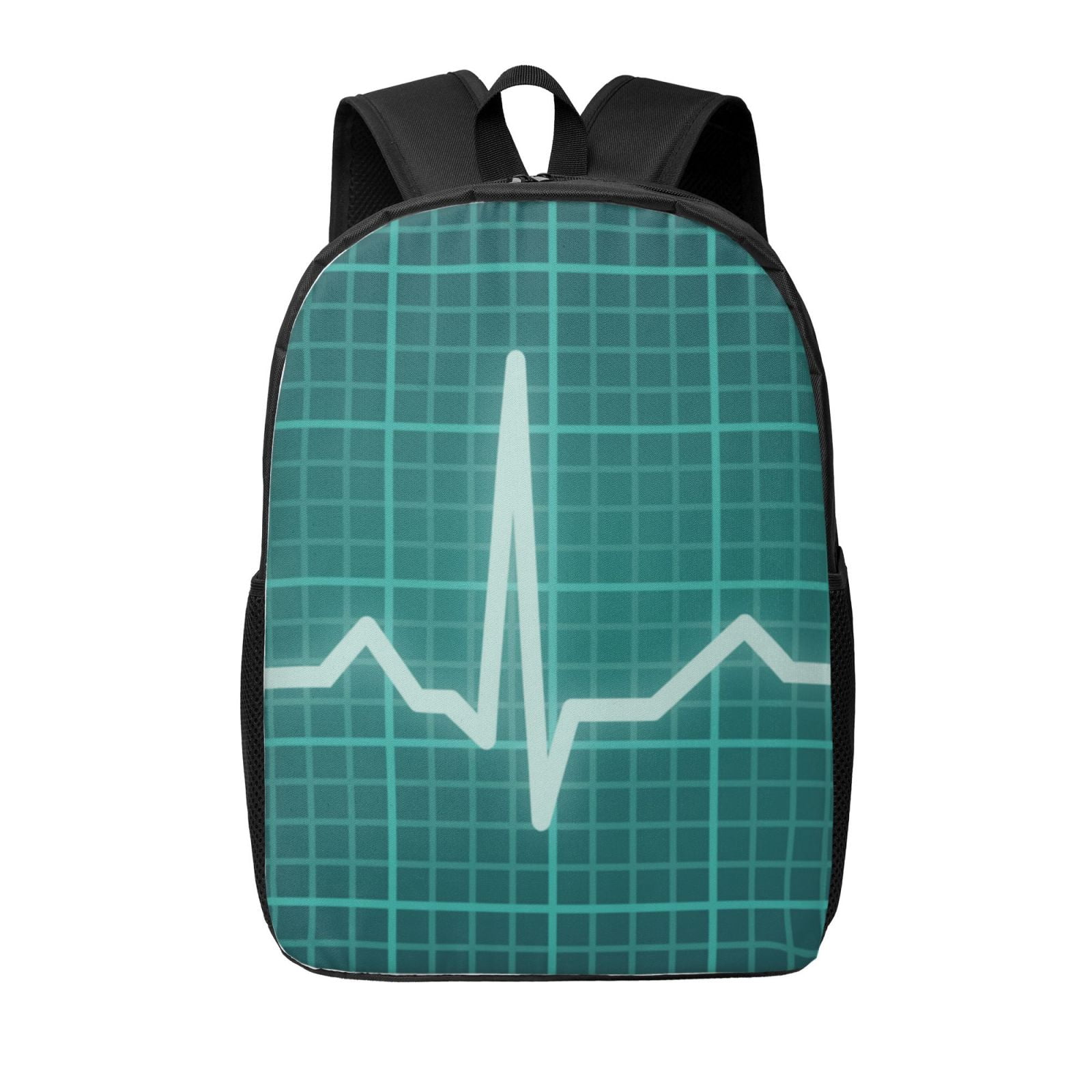 Xecao ECG Wave print Travel Backpack, Large Computer Backpack for Men ...