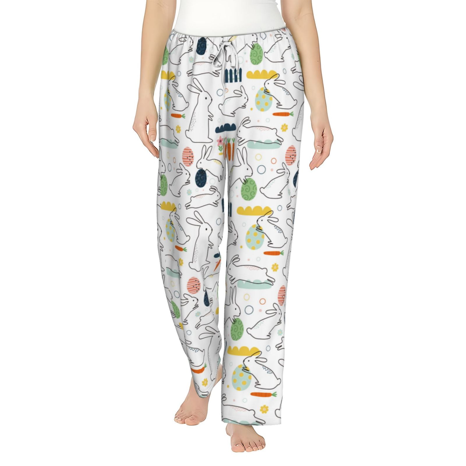 Xecao Easter Rabbit Women's Straight Lounge Pajama Pants: The Epitome ...