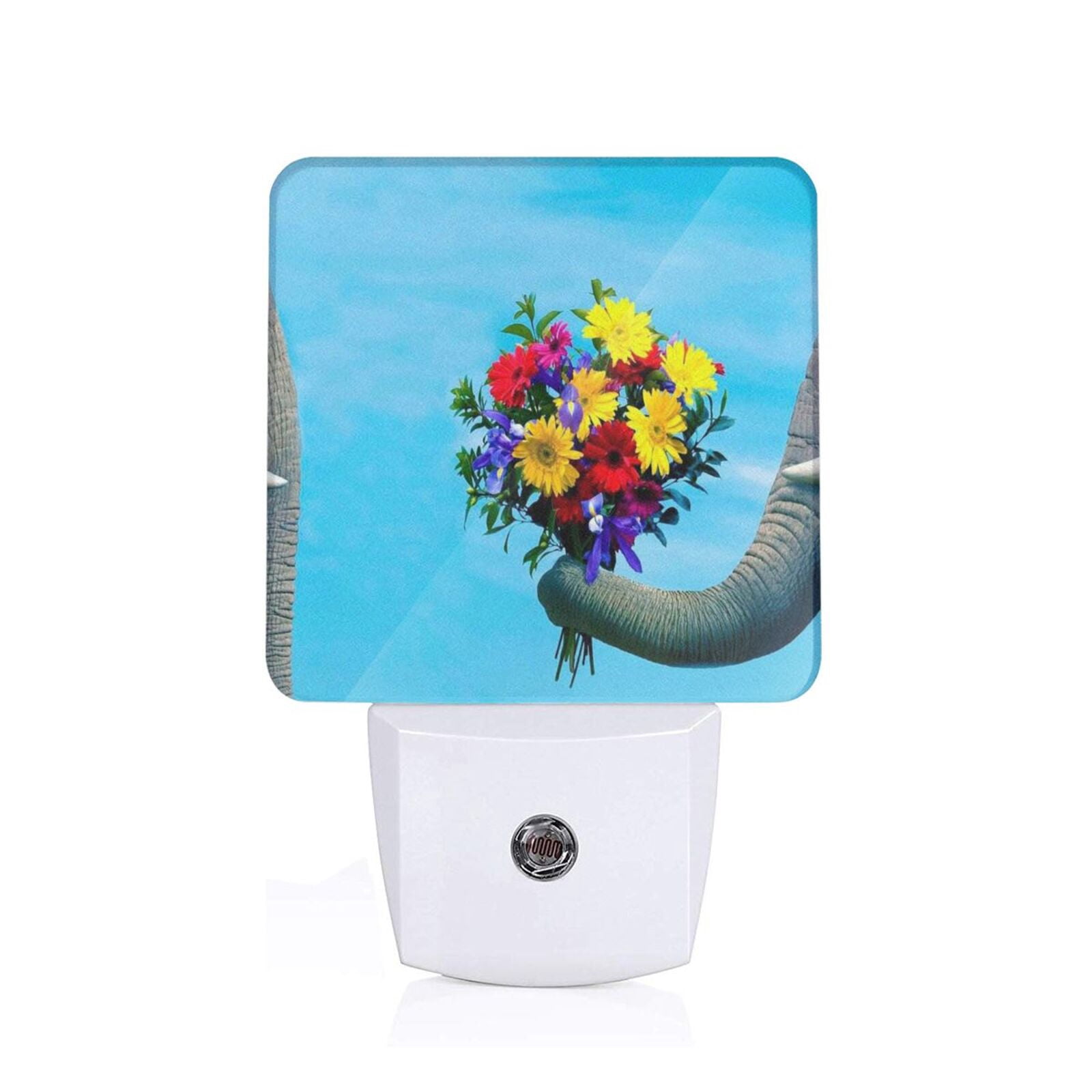 Xecao Elephant Trunk Couple Flowers for Night Light - a Wall-mounted ...