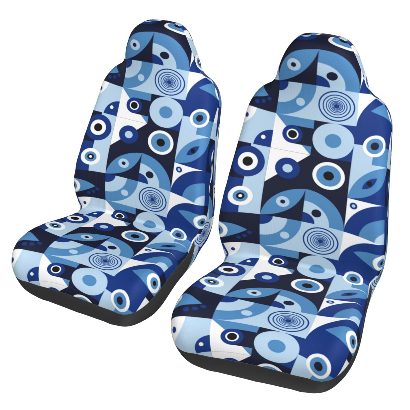 Xecao Evil Eye Print Car Seat Cover in That Fits Most Cars, Vans, SUVs ...