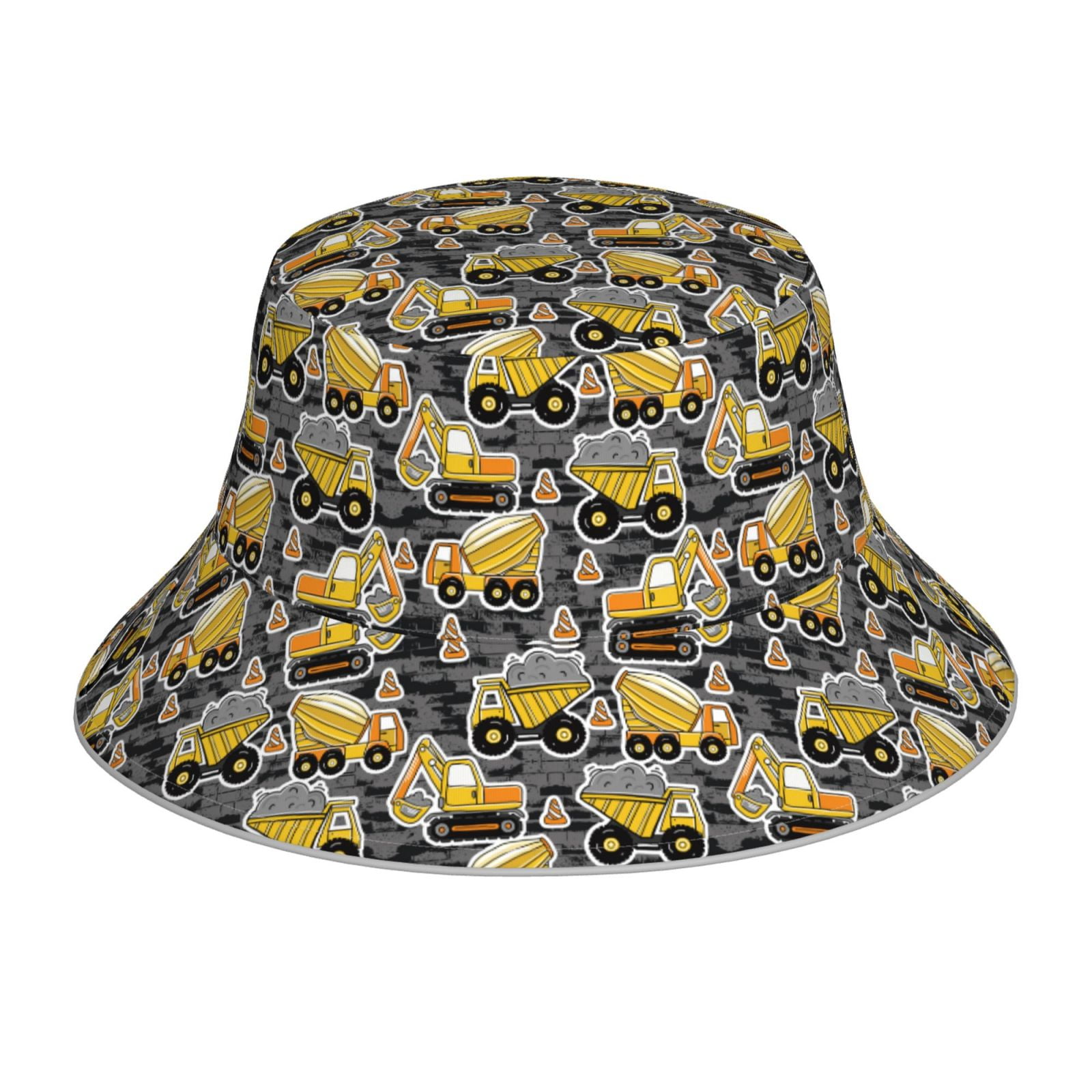 Xecao Excavator At Work Print Men and Women Night Reflective Hat Runner ...