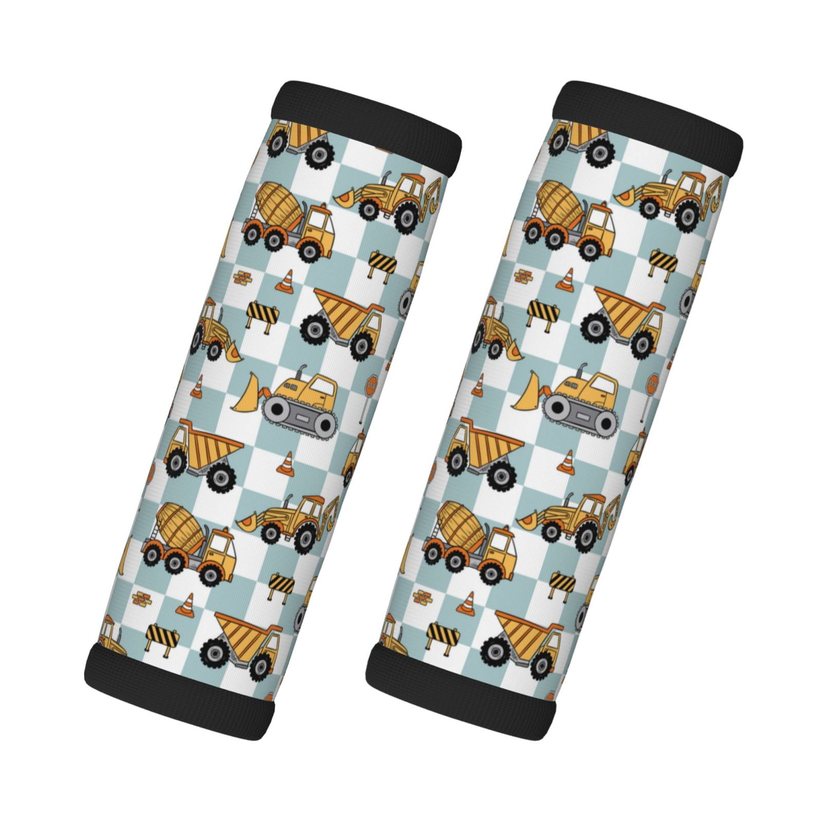 Xecao Excavator Print 2 Pack Luggage Handles Wrap Grips Identifiers ...