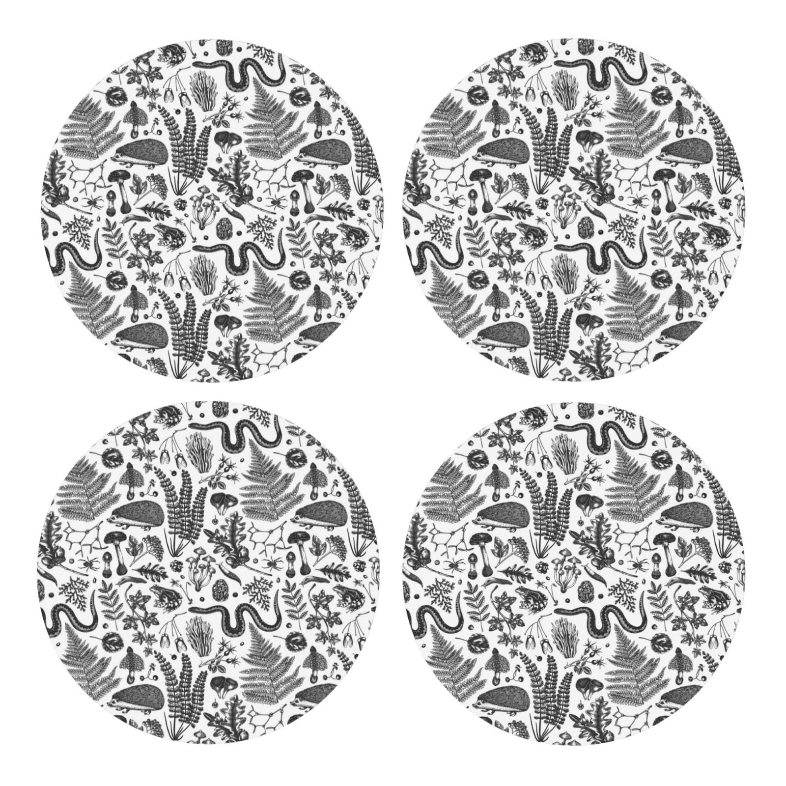 Xecao Fall Forest for MDF Cork Coaster 4 Pcs,Drink Coasters,Suit for ...