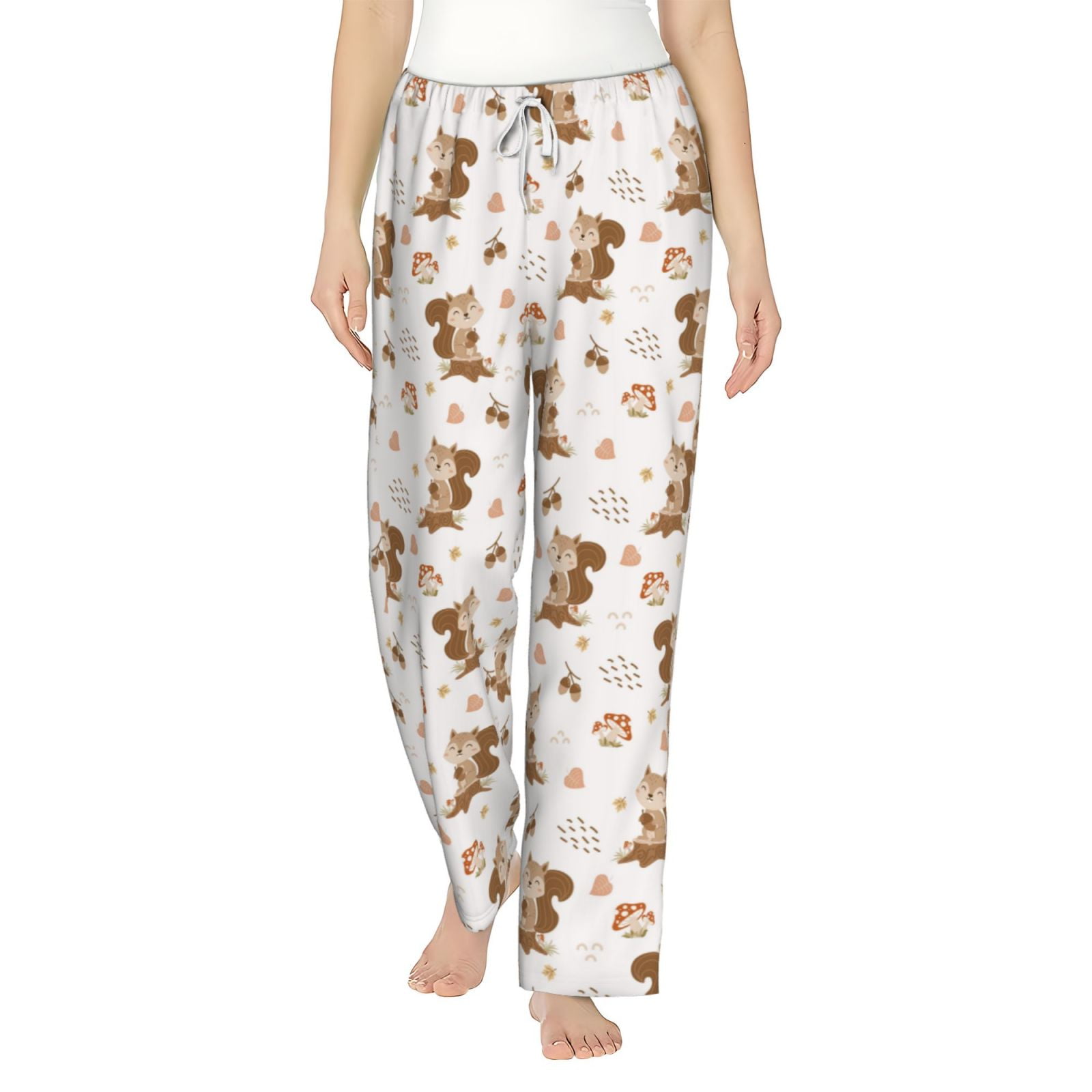 Xecao Fall Squirrel Women's Straight Lounge Pajama Pants: The Epitome ...