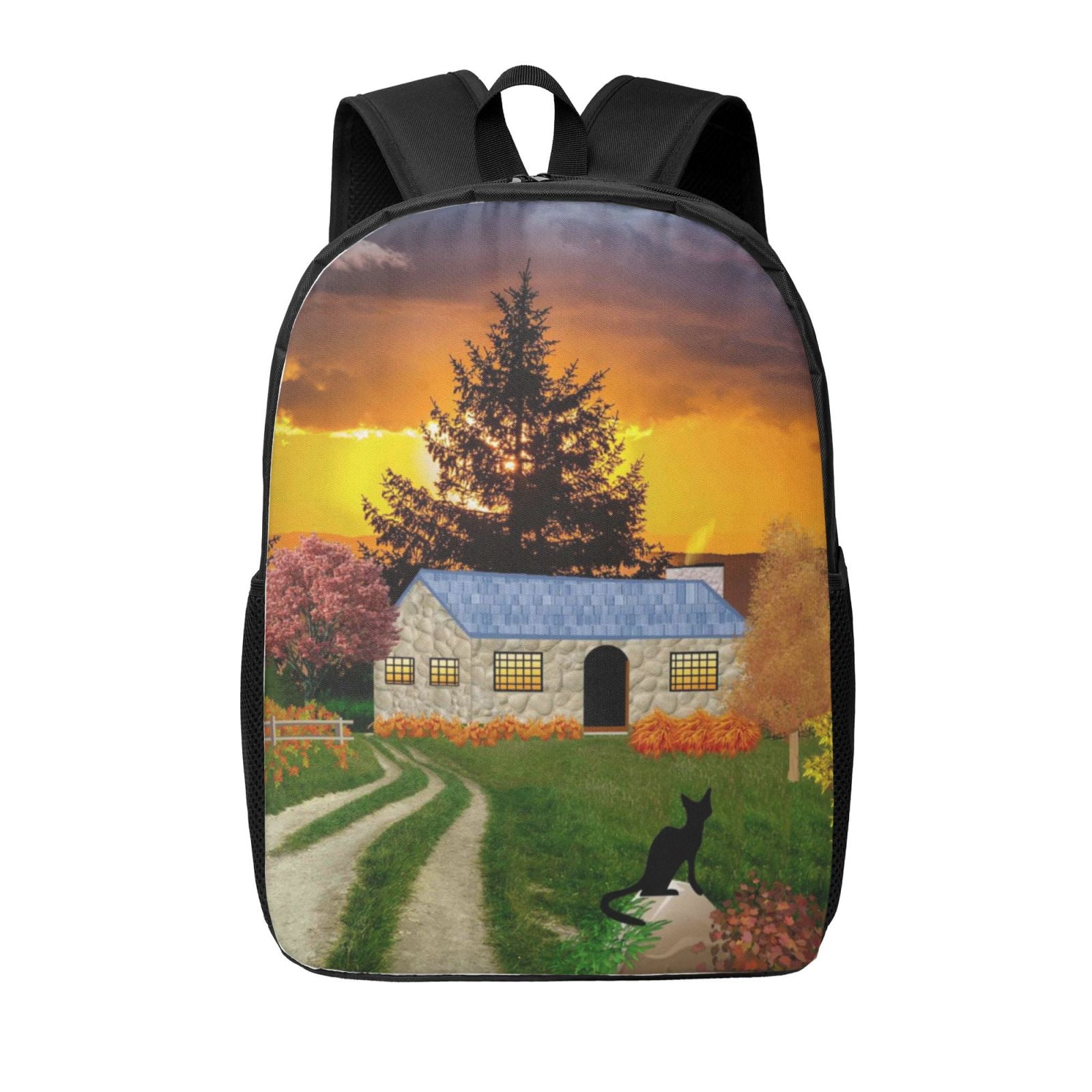 Xecao Fall Village Scenery print Travel Backpack, Large Computer ...