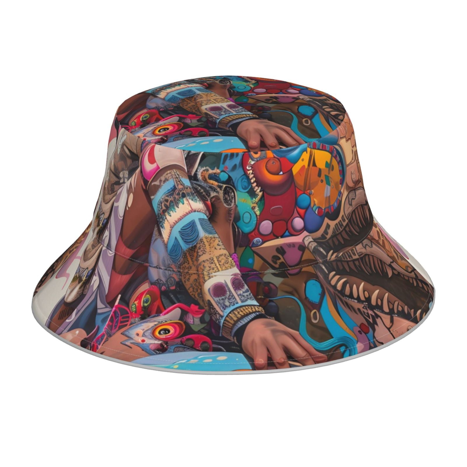 Xecao Fantasy Colorful Beast Print Men and Women Night Reflective Hat ...