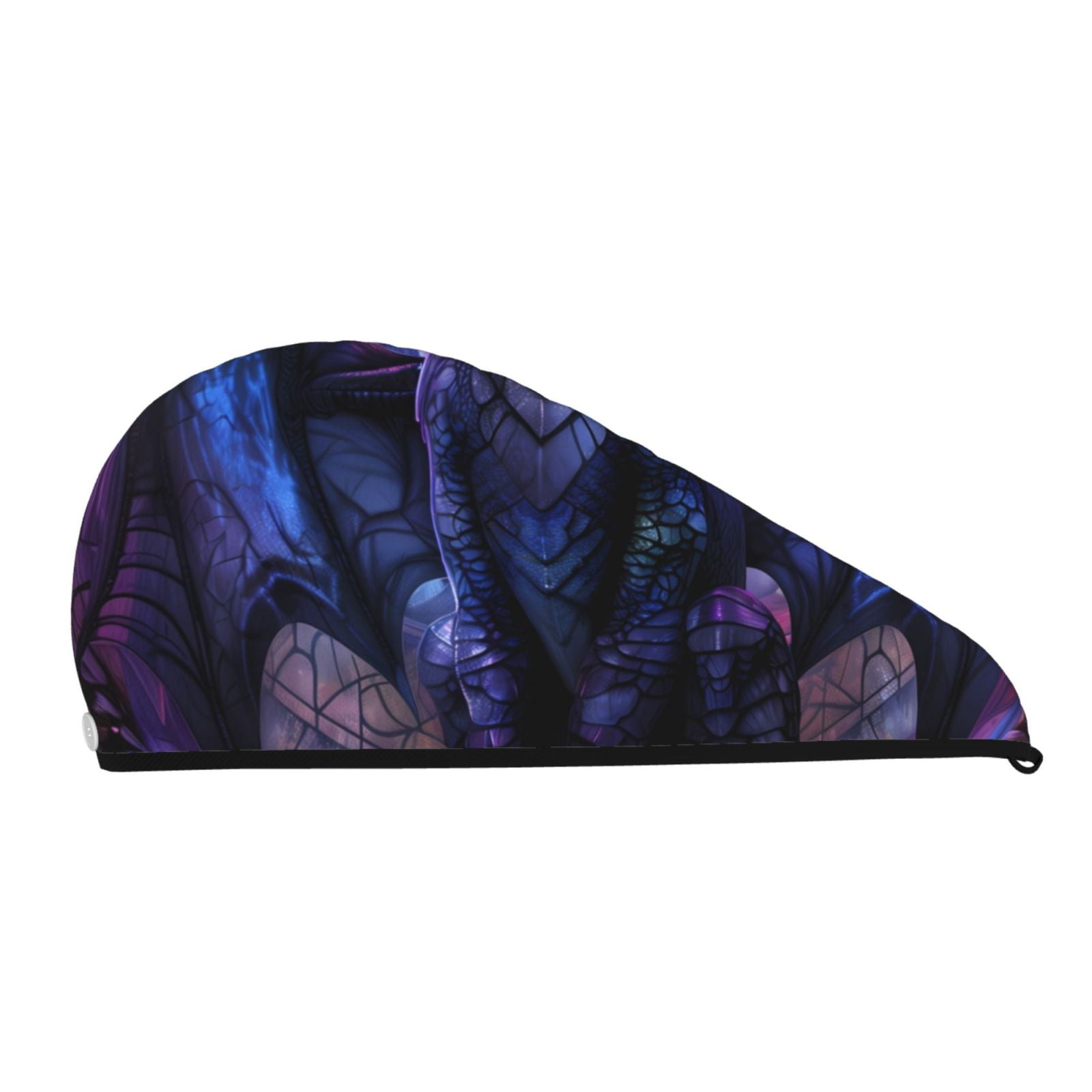 Xecao Fantasy Dragon In Cathedral Print Hair Towel, Hair Turbans for ...