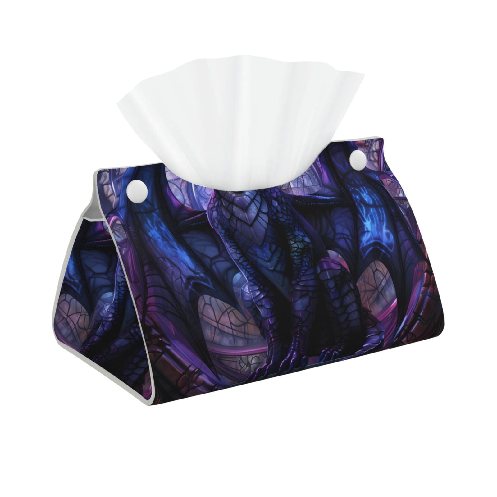 Xecao Fantasy Dragon In Cathedral Print Tissue Box Cover,Modern PVC ...