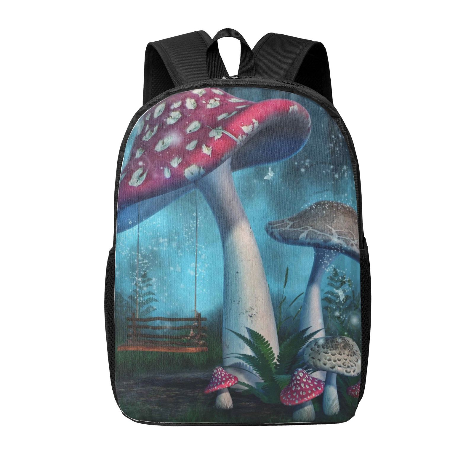 Xecao Fantasy Mushrooms print Travel Backpack, Large Computer Backpack ...