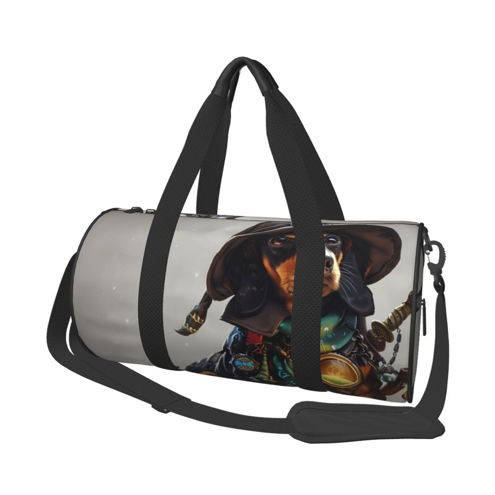 Xecao Fantasy Wizard Dog Art Print Travel Duffle Bag, Bag Carry On Tote ...