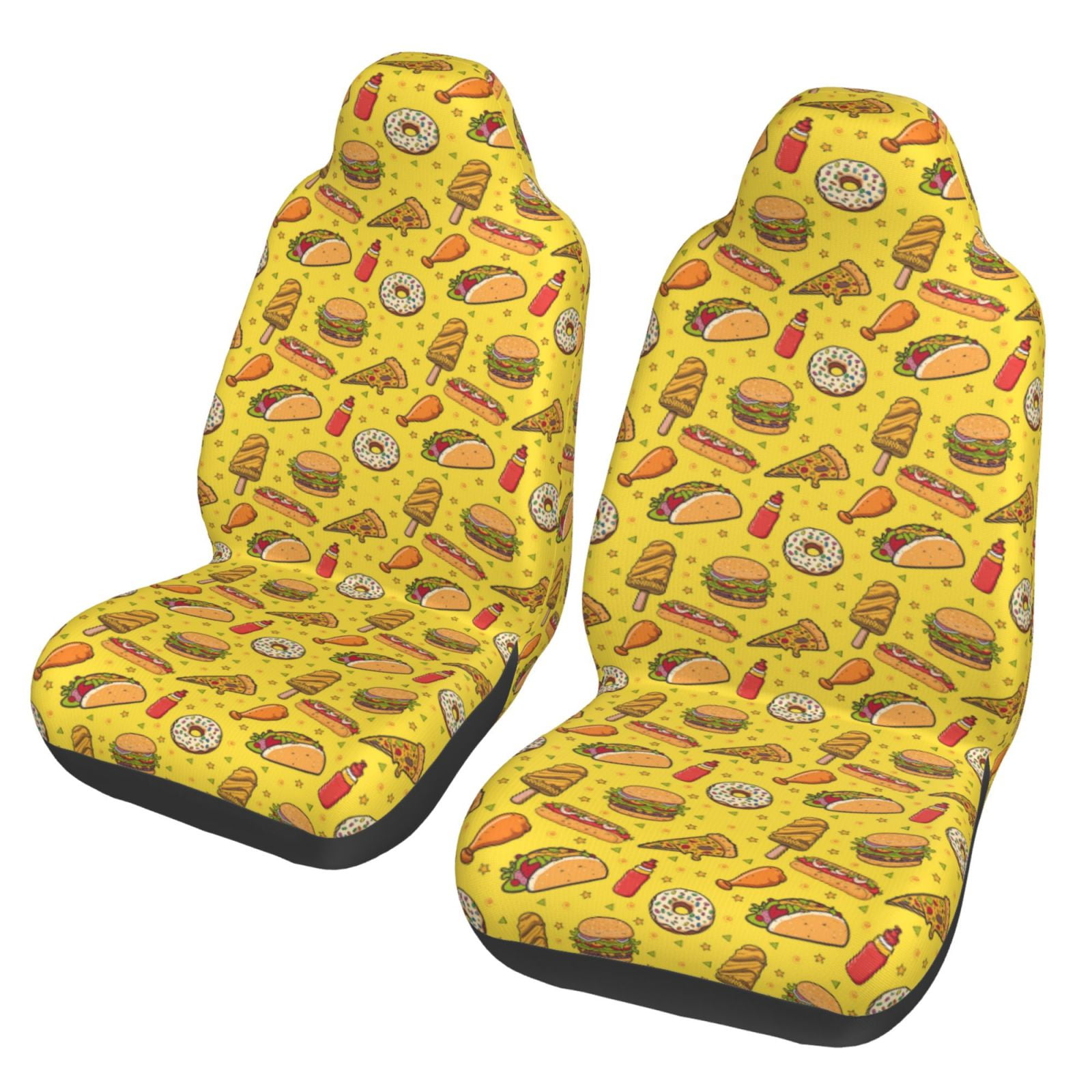 Xecao Fast Food 1 Print Car Seat Cover in That Fits Most Cars, Vans ...