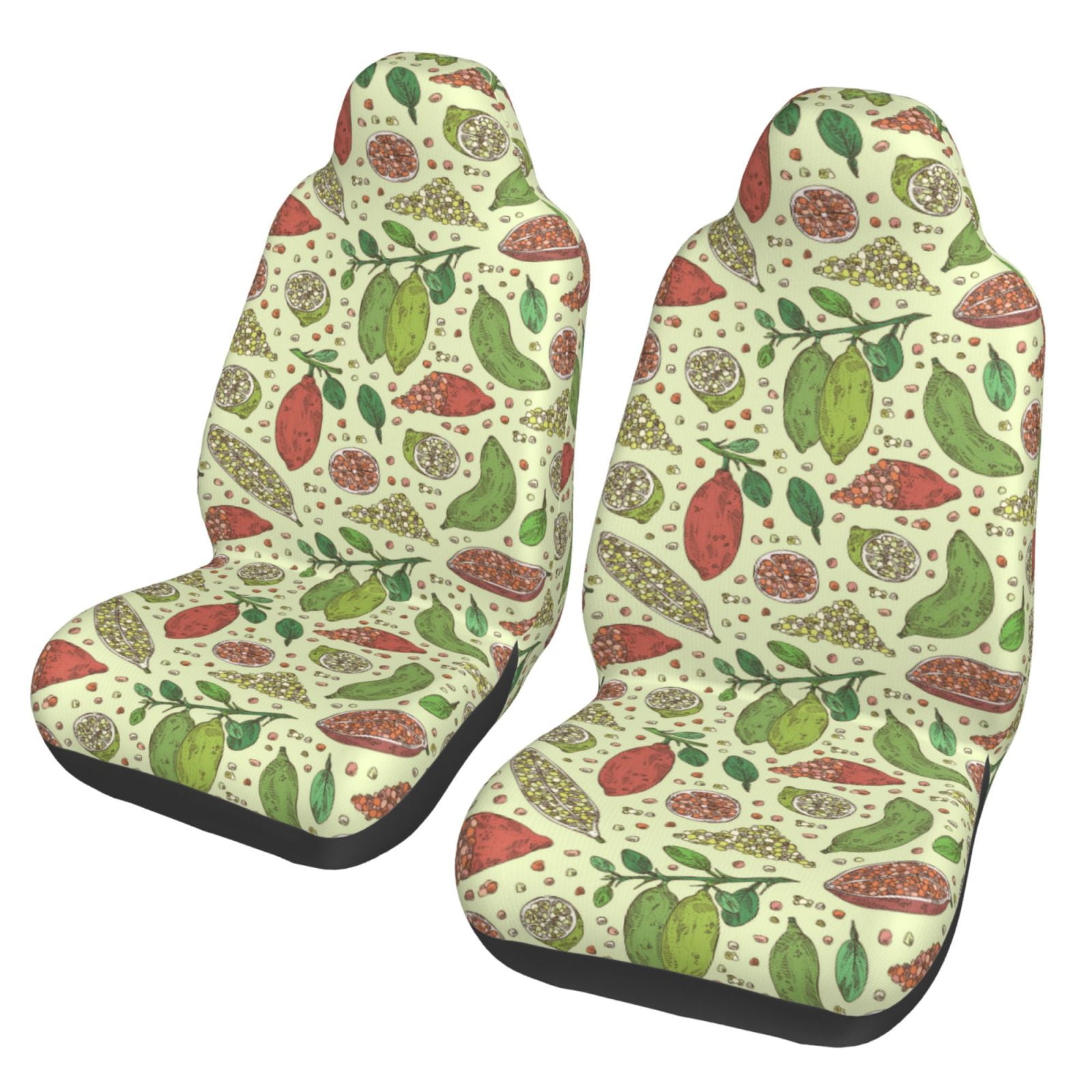 Xecao Finger Lime Fruits Print Car Seat Cover in That Fits Most Cars ...