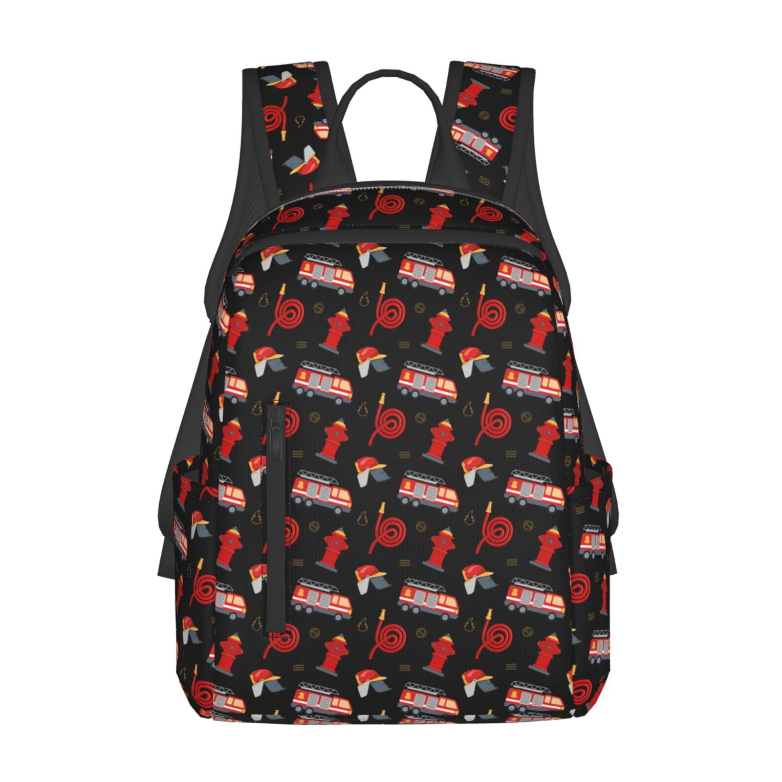 Xecao Fire Fighting print Backpack For women men Aesthetic Lightweight ...