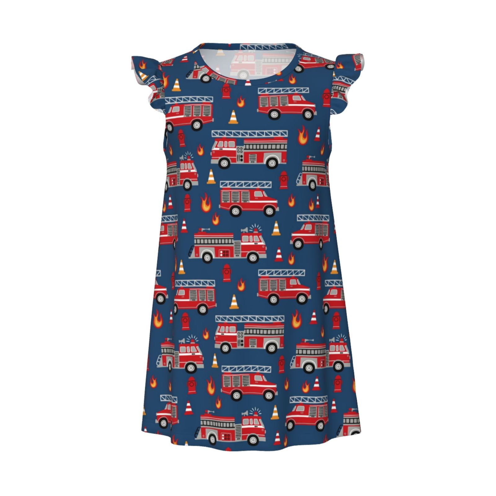 Xecao Fire Truck 1 Nightgowns for Girls: Elegant Princess Pajama ...