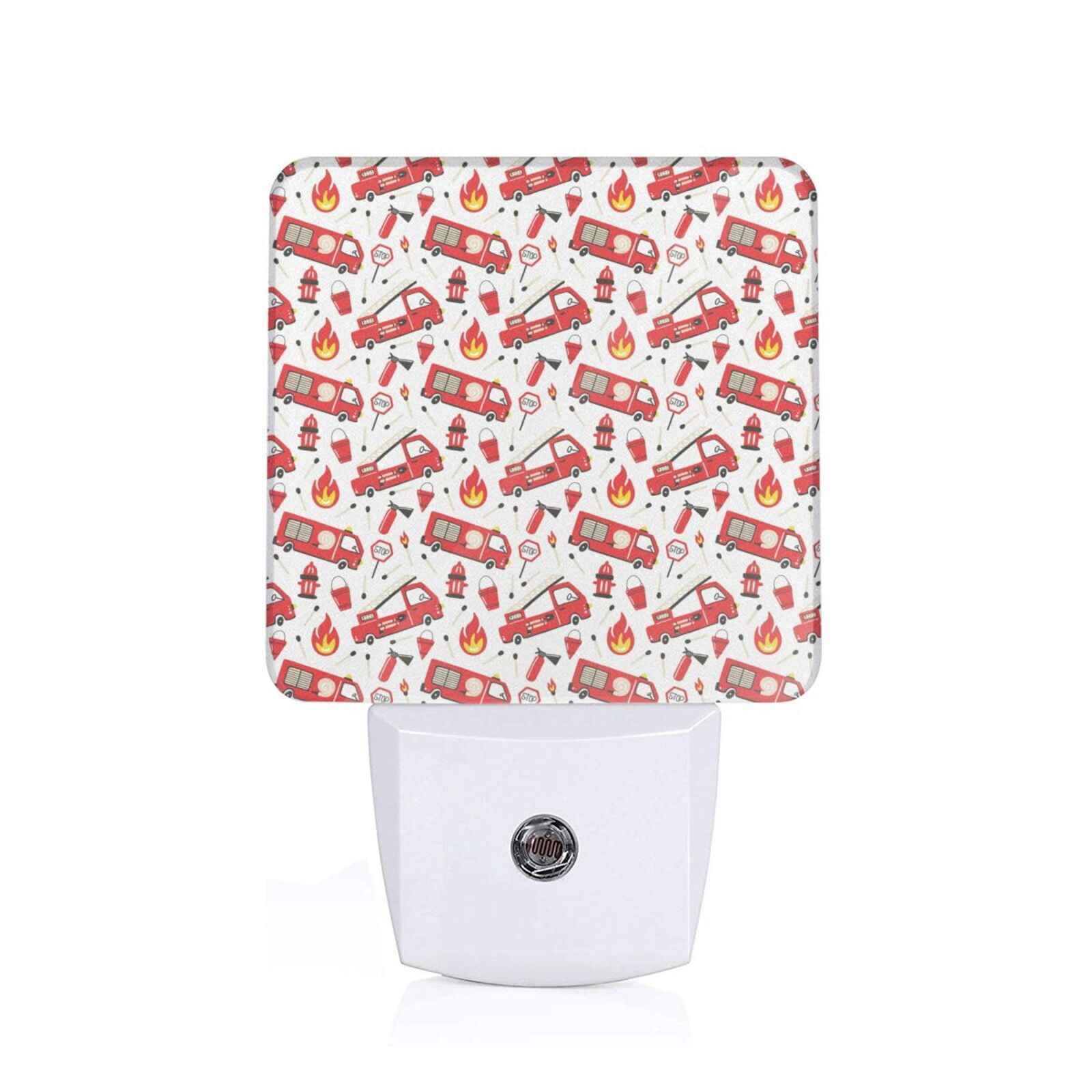 Xecao Fire Truck for Night Light - a Wall-mounted LED Fixture with A ...
