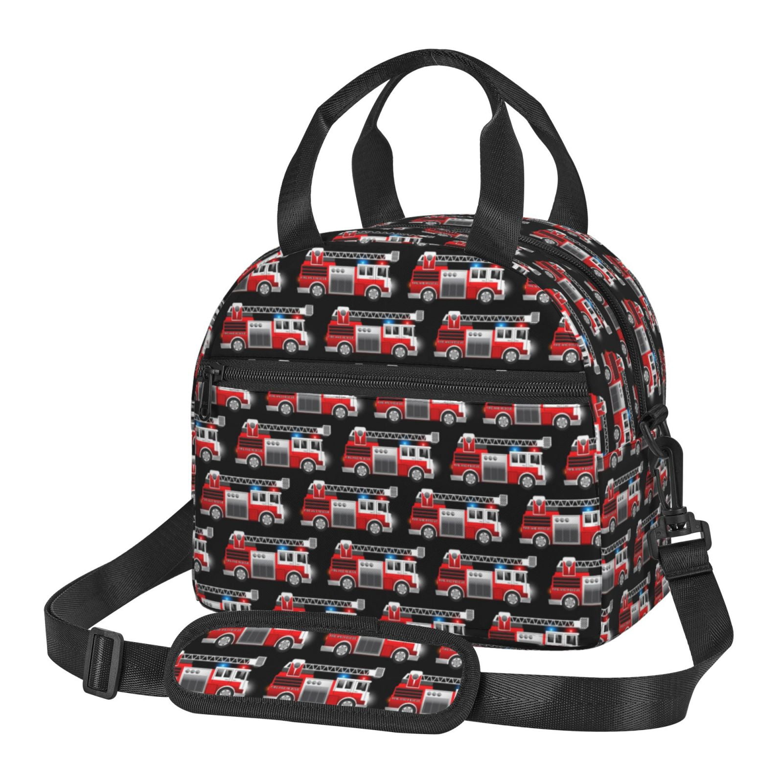 Xecao Fire and Rescue Truck Print Insulated Lunch Box, Lunch Cags Lunch ...