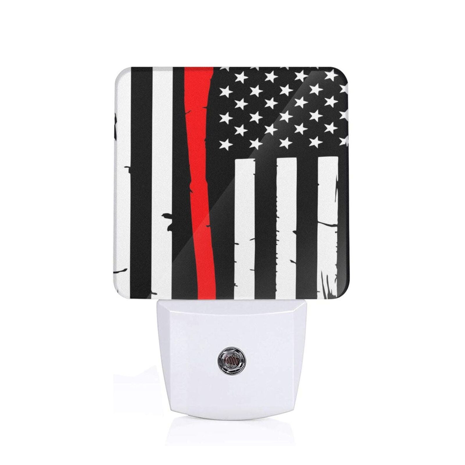 Xecao Firefighters USA Flag for Night Light - a Wall-mounted LED ...