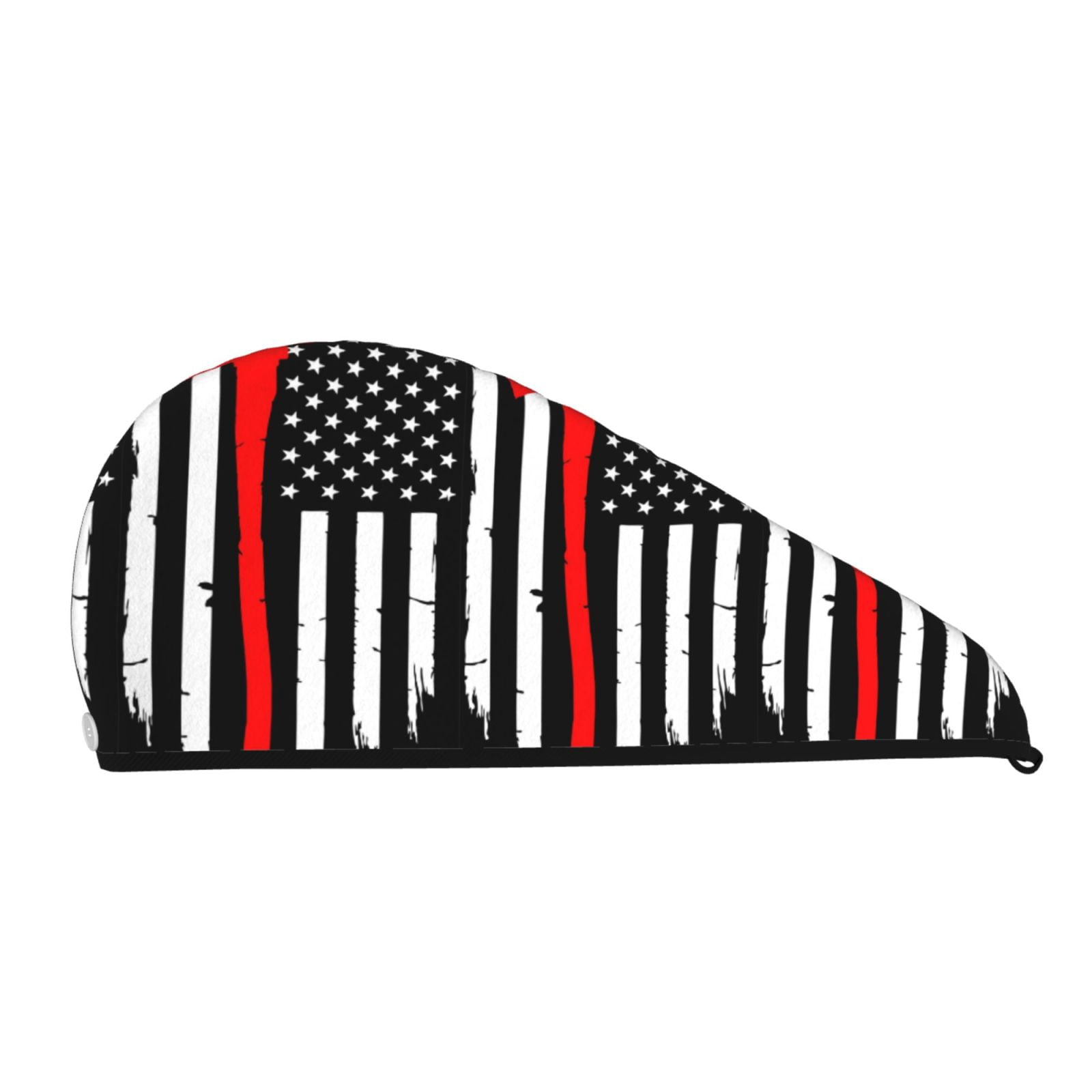 Xecao Firefighters USA Flag Print Hair Towel, Hair Turbans for Wet Hair ...