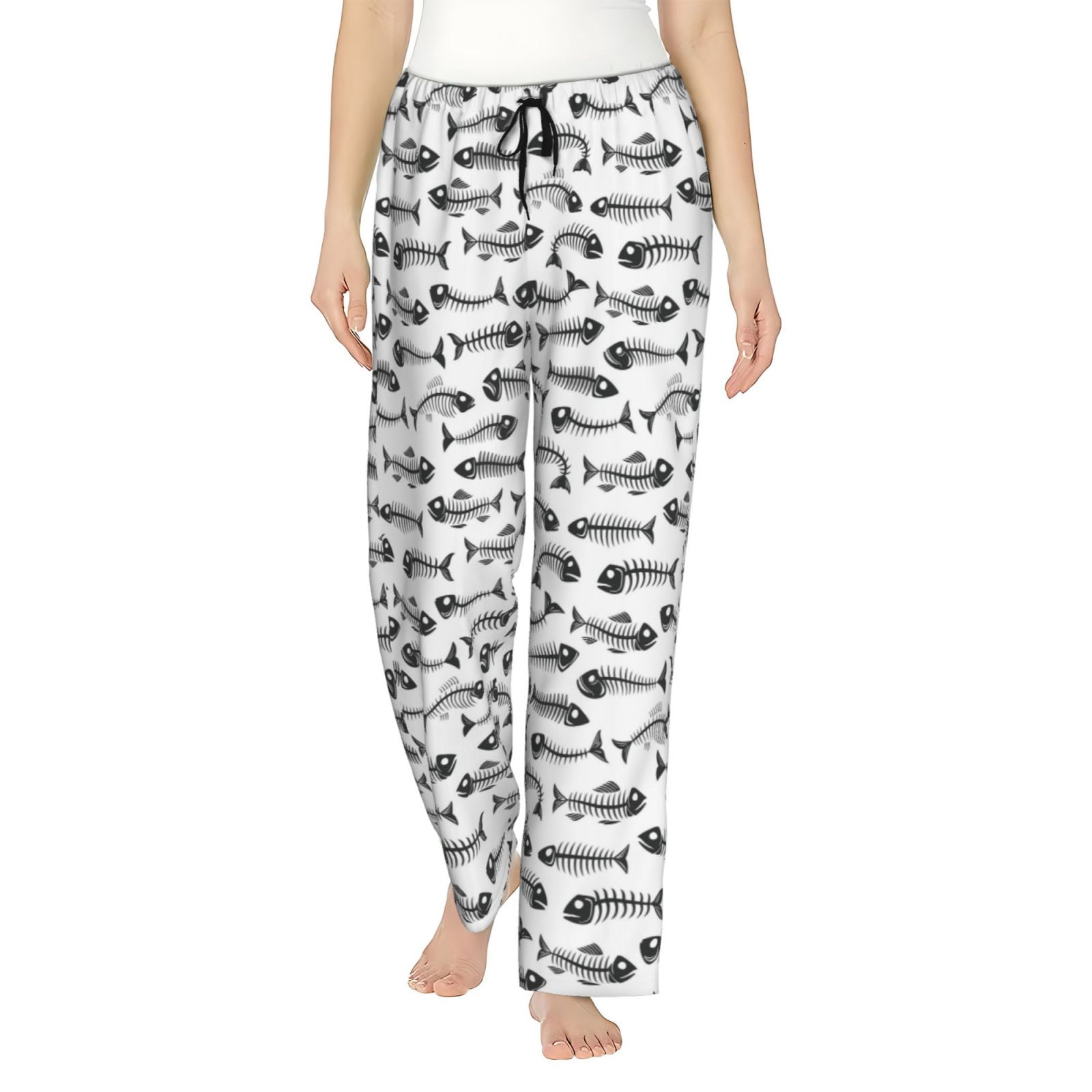 Xecao Fish Bones Women's Straight Lounge Pajama Pants: The Epitome of ...
