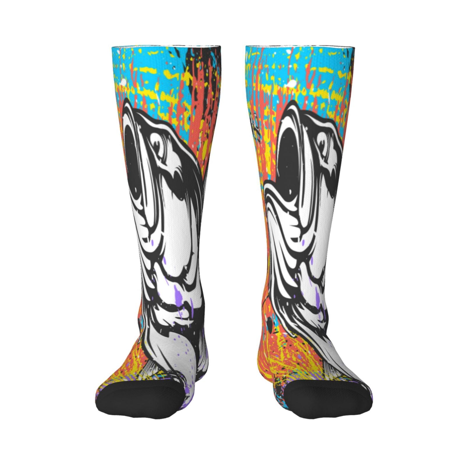 Xecao Fishing Bass Print Compression Socks for Both Men And Women for ...
