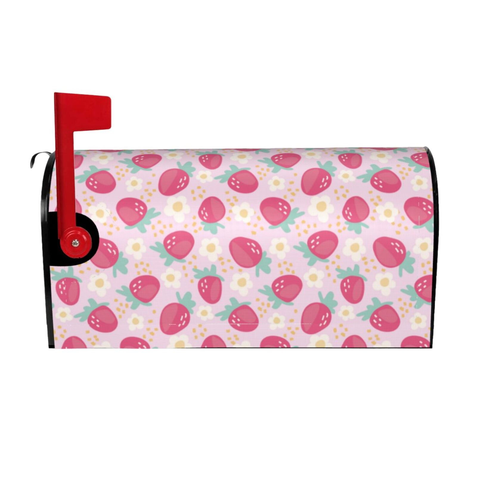 Xecao Floral Strawberr for Mailbox Cover with Magnetic Strips ...