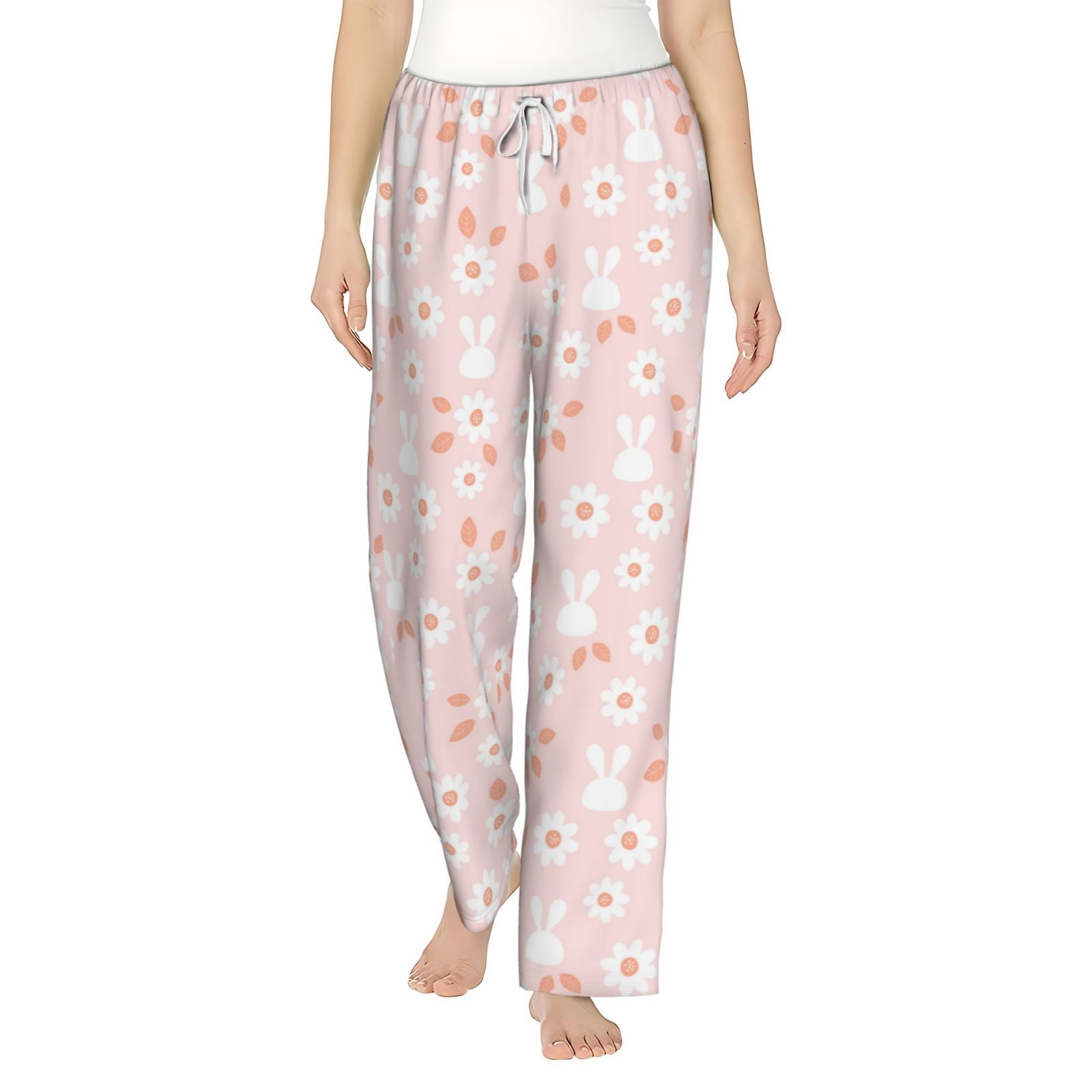 Xecao Flower Rabbit Women's Straight Lounge Pajama Pants: The Epitome ...