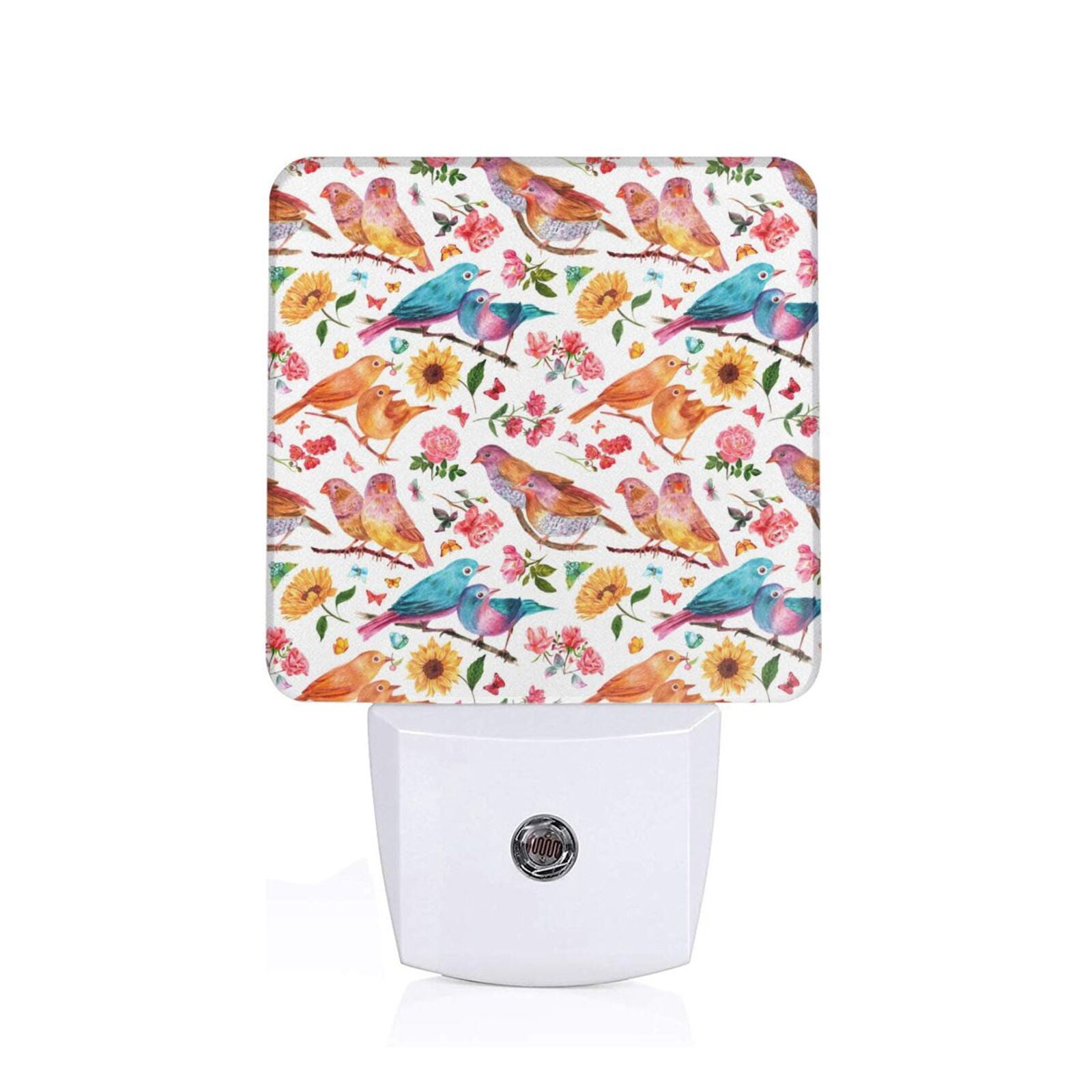 Xecao Flowers Birds And Butterflies for Night Light - a Wall-mounted ...