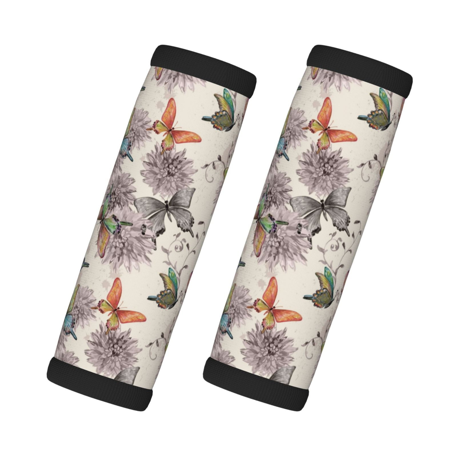 Xecao Flying Butterflies-1 Print 2 Pack Luggage Handles Wrap Grips ...