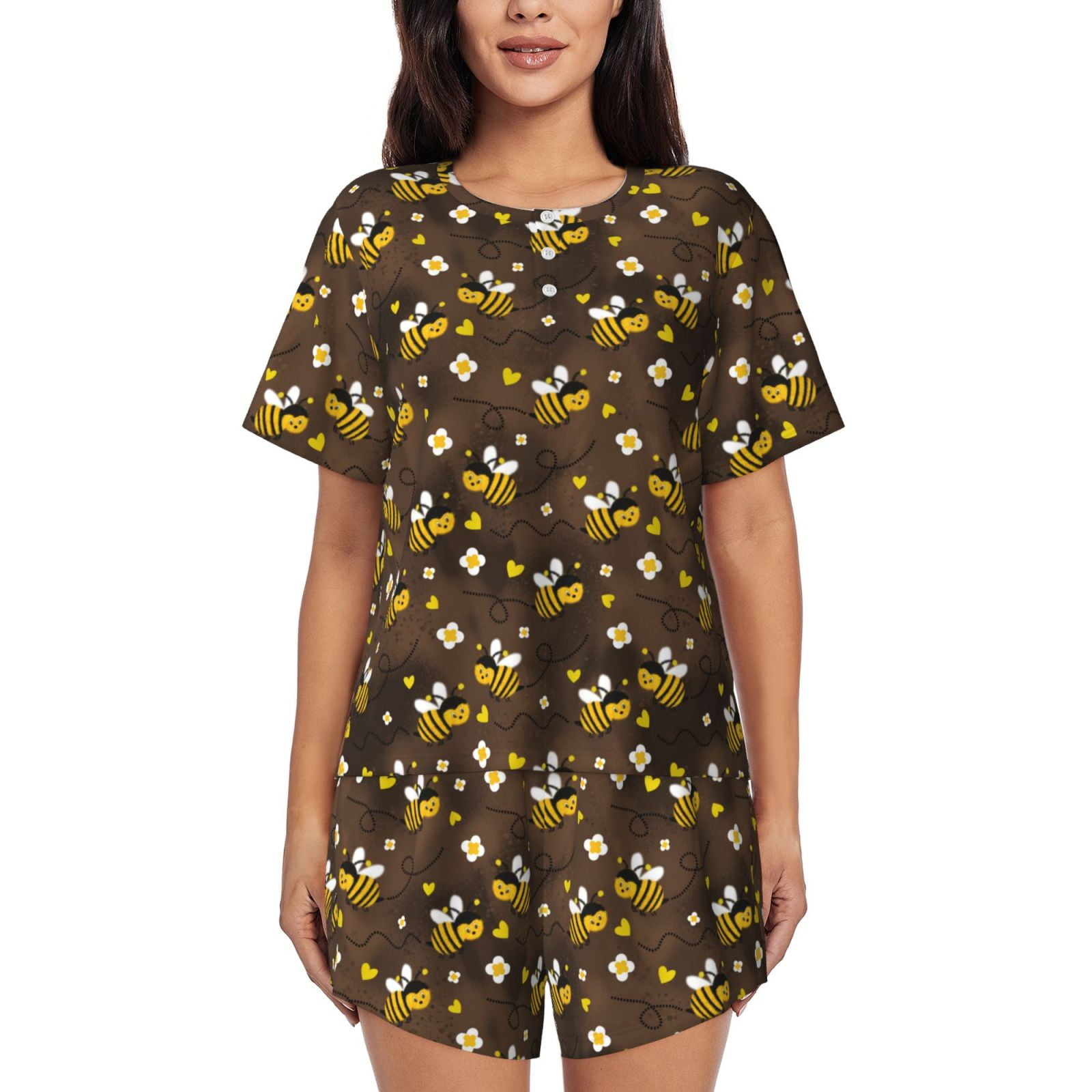 Xecao Flying Furry Honey Bees print Swimsuit for women, Summer-ready ...